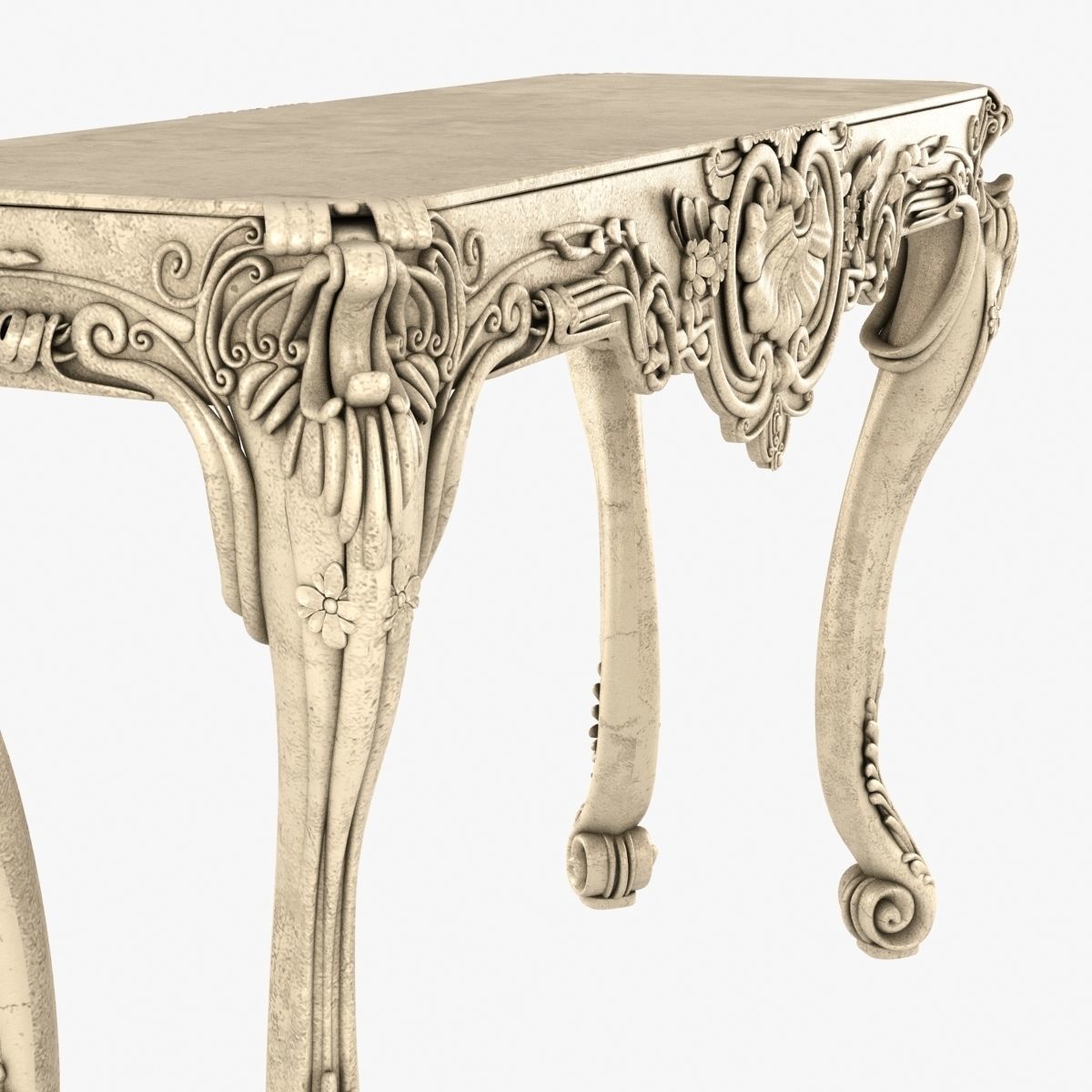 Louis XIV classic console table 3D model | CGTrader