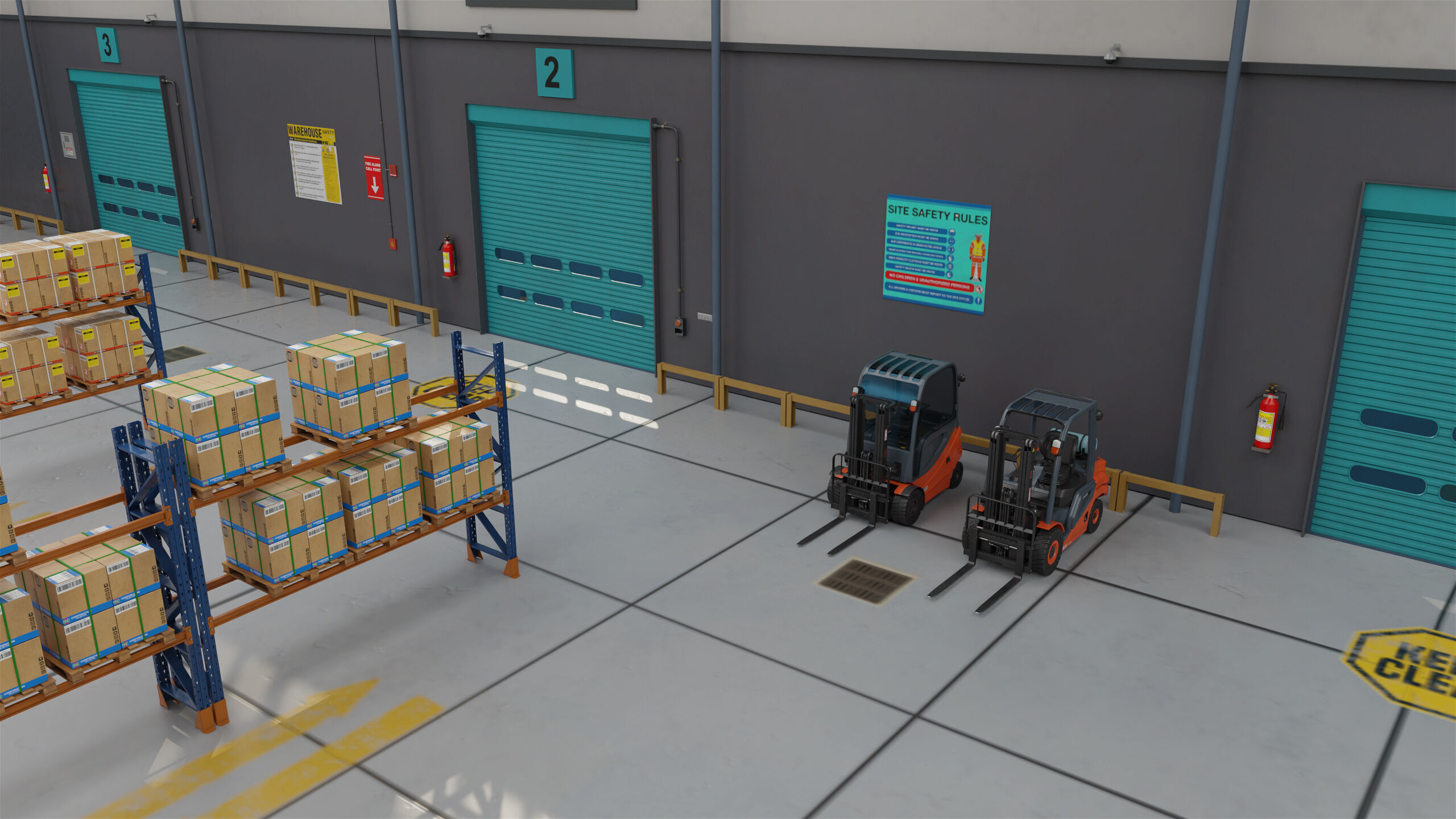 3D model Logistic Cargo Warehouse Detailed Interior and Exterior All ...