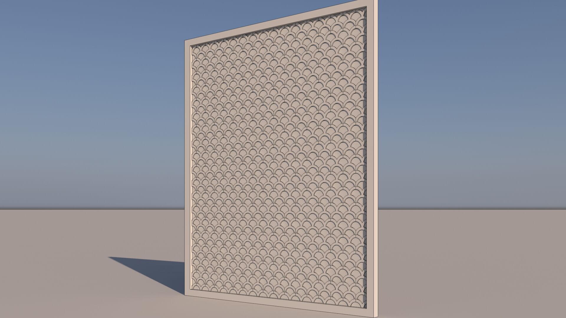 Wall Panel with Mirror 3D model | CGTrader