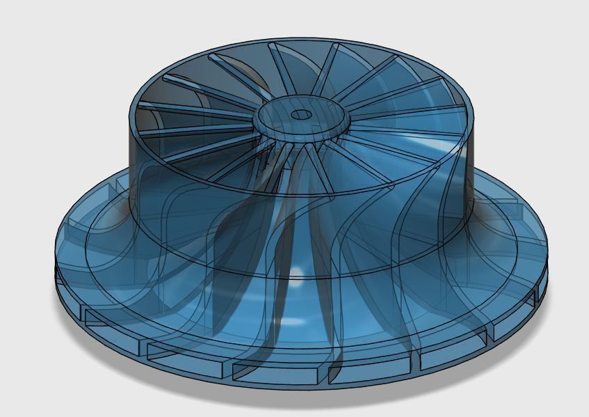 Impeller for centrifugal compressor free 3D model 3D printable | CGTrader