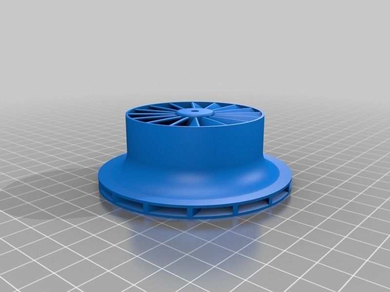 Impeller for centrifugal compressor free 3D model 3D printable | CGTrader