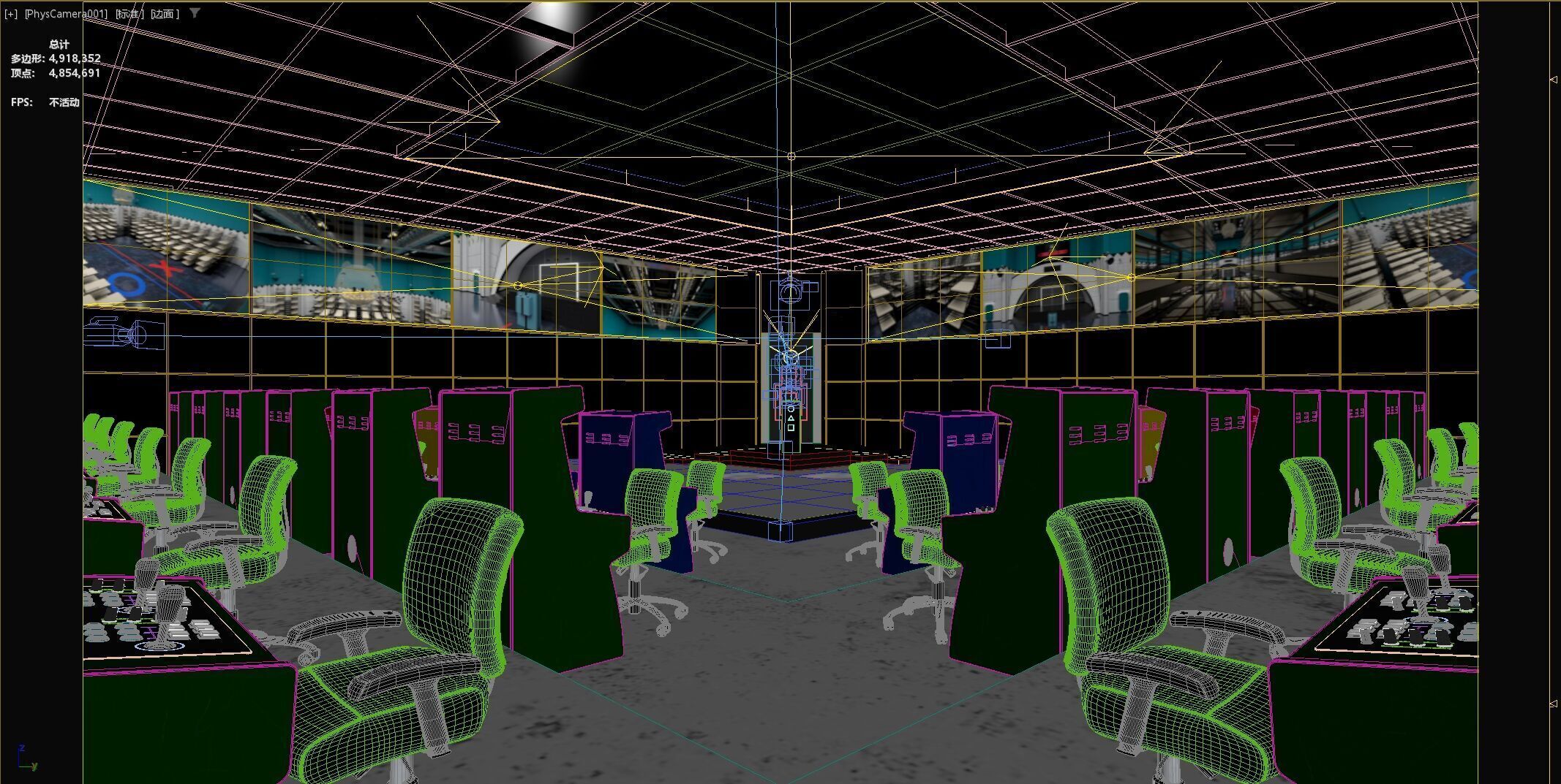 Squid game Master control room 3D model | CGTrader