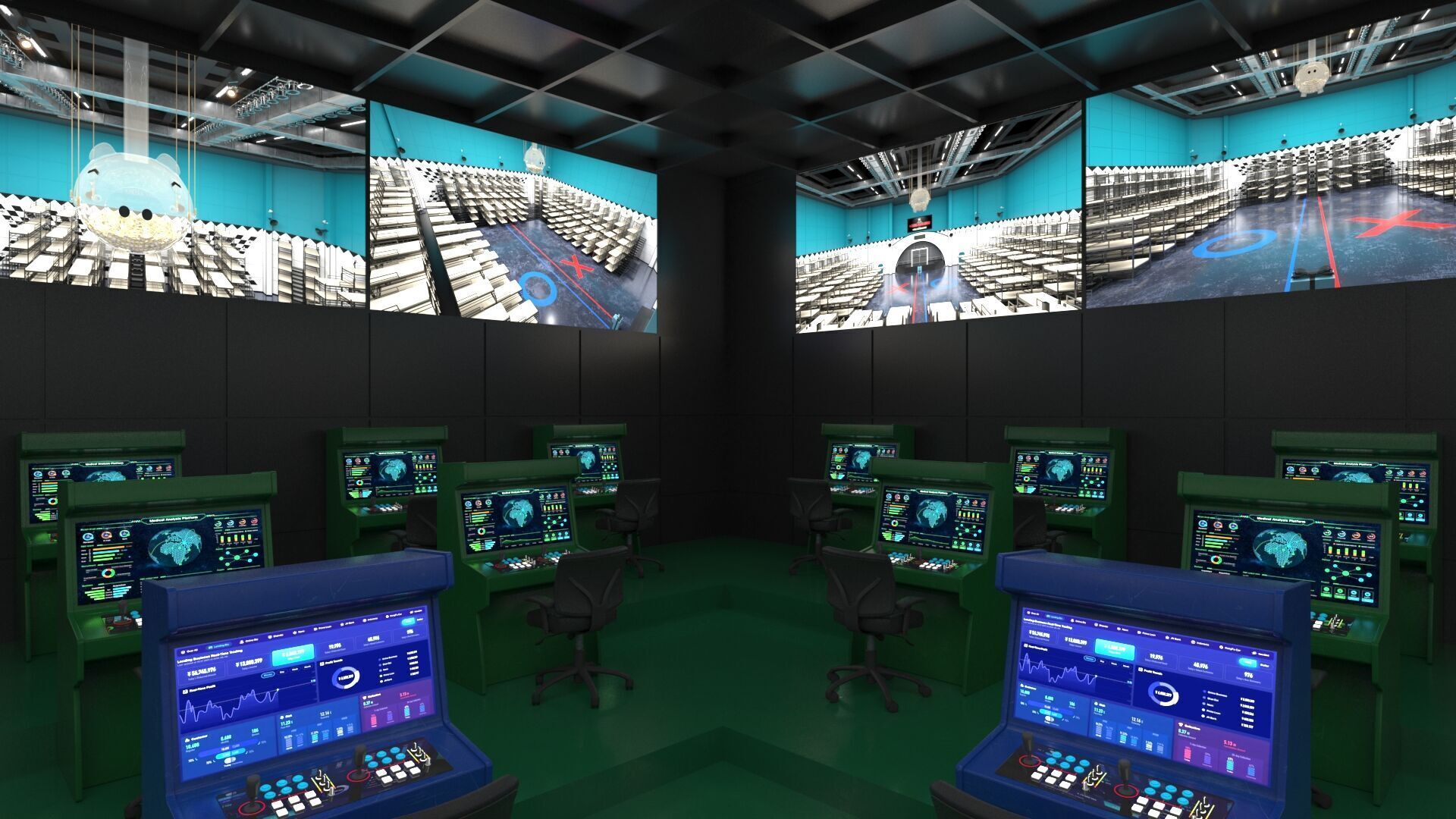 Squid game Master control room 3D model | CGTrader