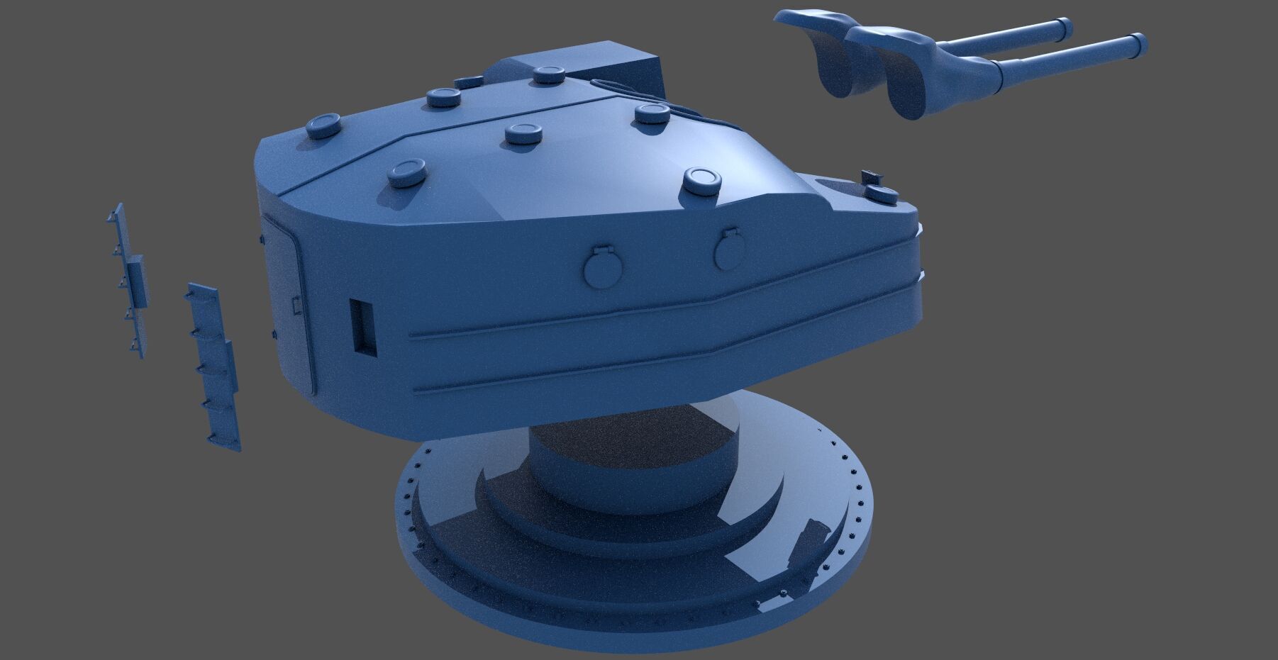 Japanese 3rd year type C turret - Commercial license scale 1-100 3D ...