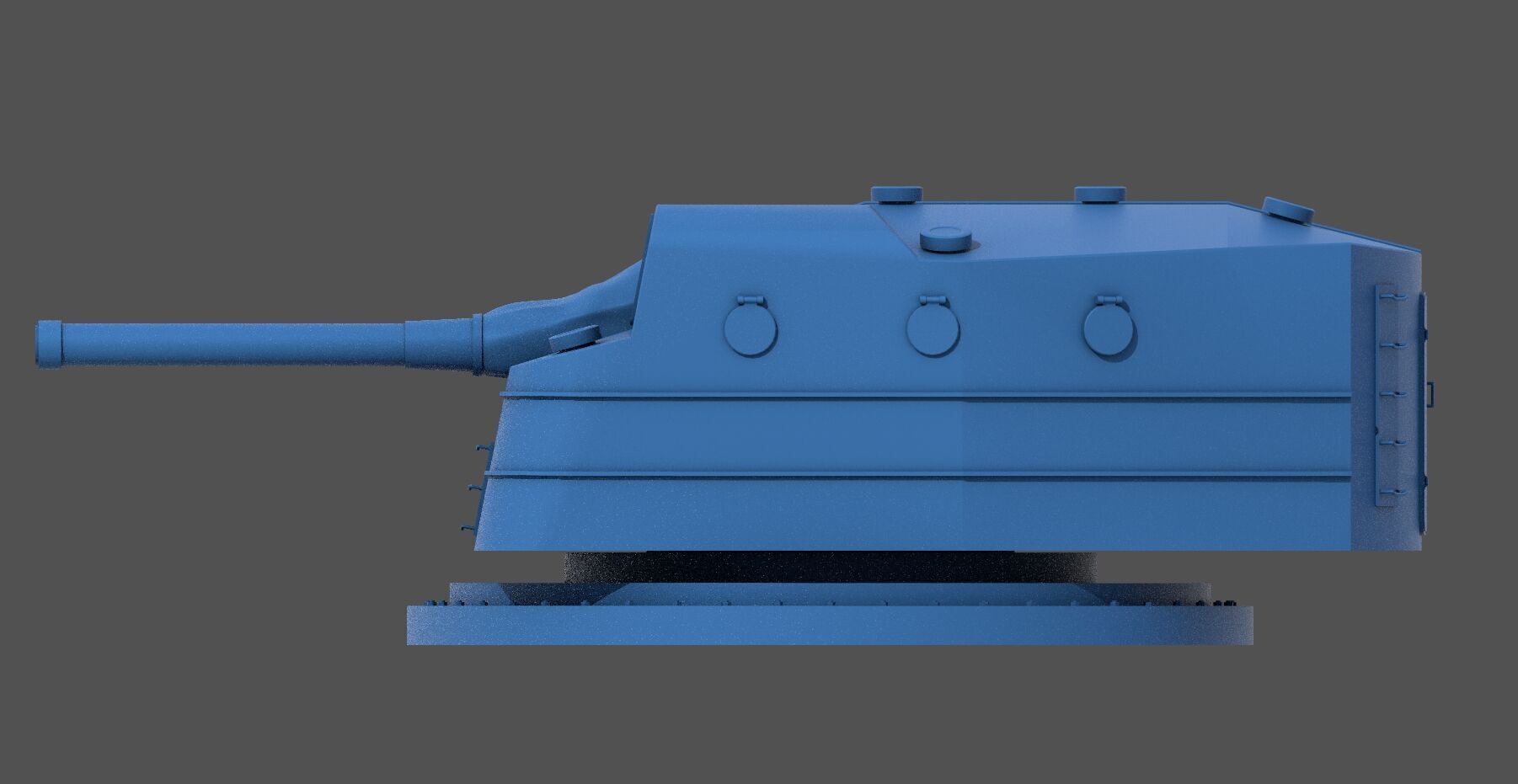 Japanese 3rd year type C turret - Commercial license scale 1-100 3D ...