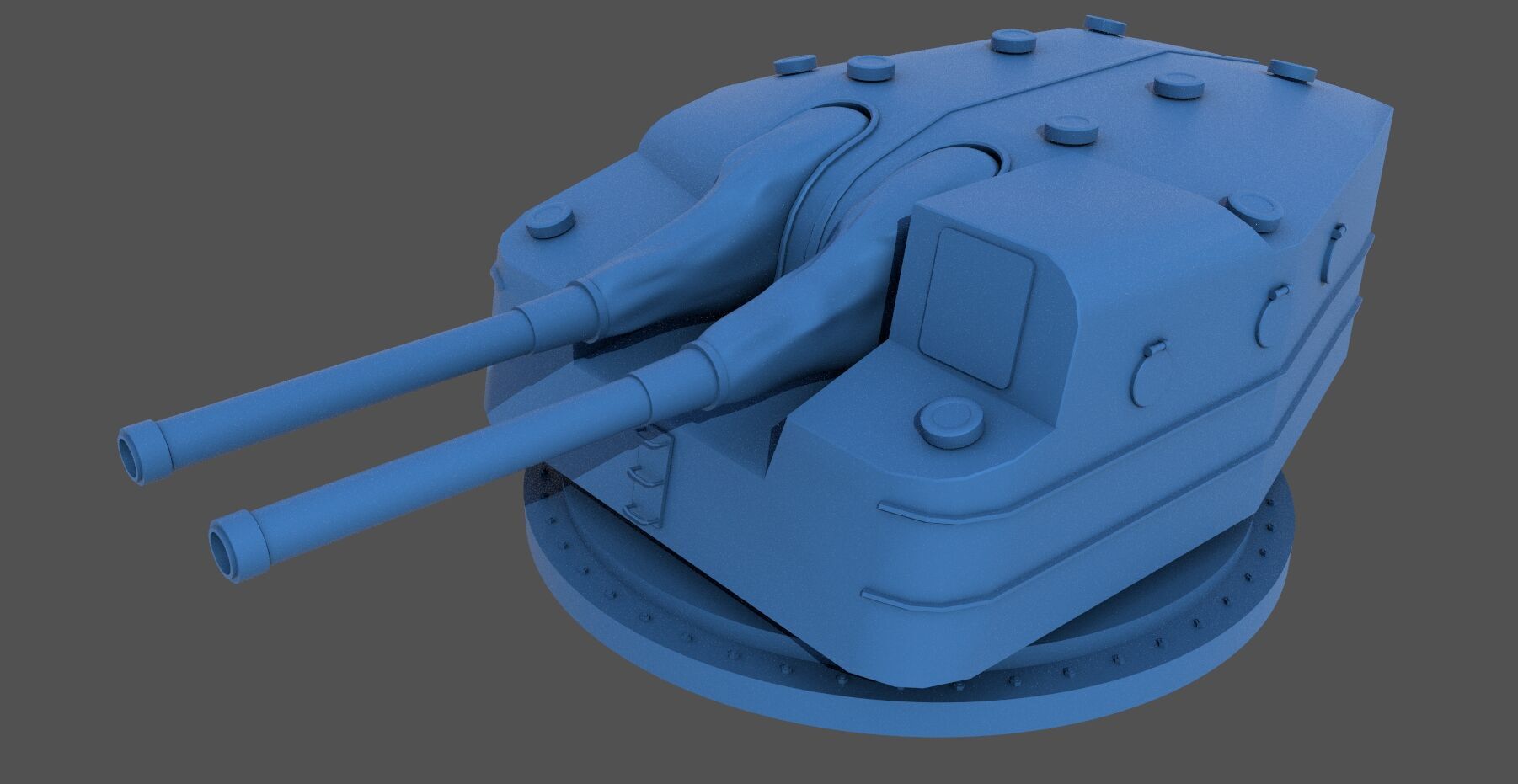 Japanese 3rd year type C turret - Commercial license scale 1-100 3D ...