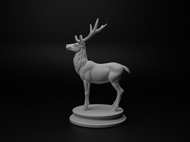 reindeer Animal Chess 3D model 3D printable | CGTrader