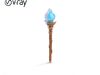 3D model Enchanted Runic Oak Staff with Glowing Crystal Orb model pack ...