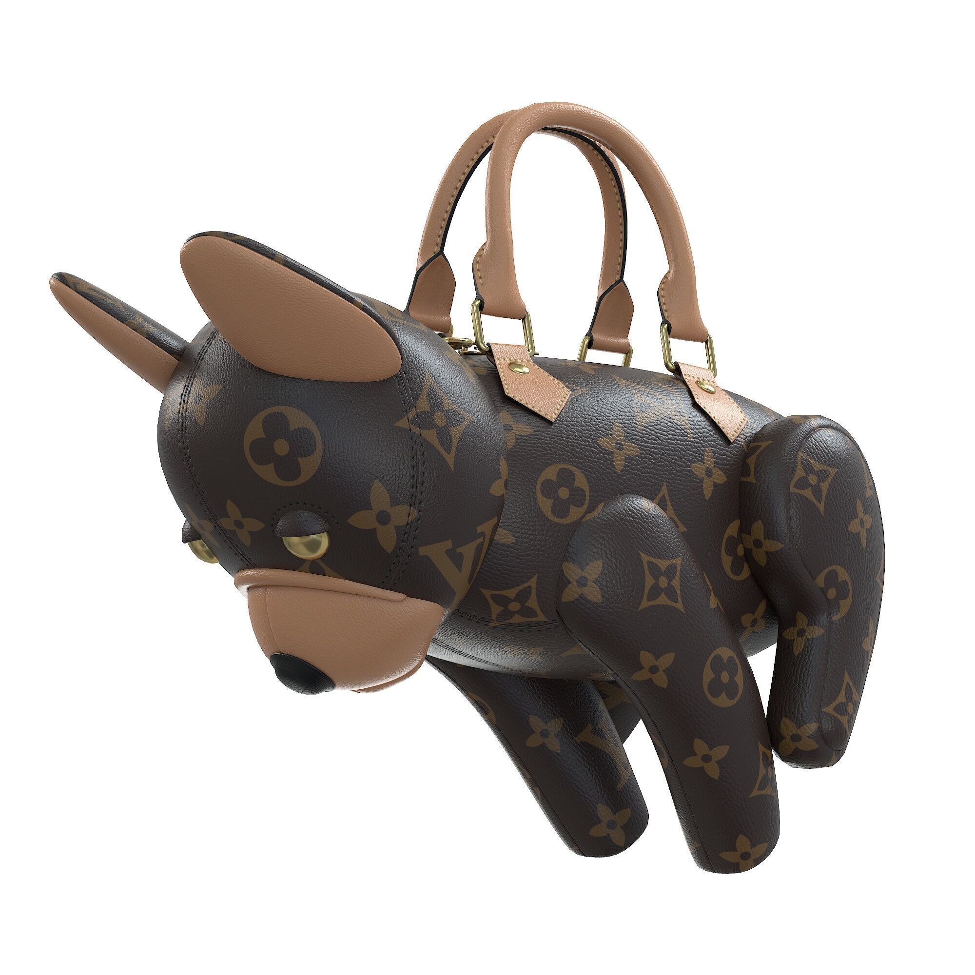 3D model Louis Vuitton Pooch Bag VR / AR / low-poly | CGTrader
