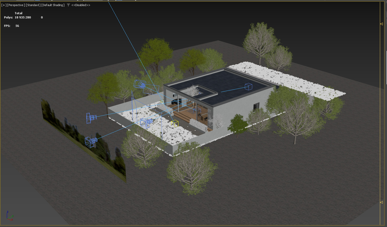 Exterior House Scene Day and Night 3D model | CGTrader