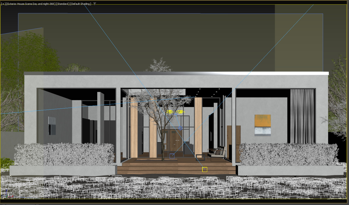 Exterior House Scene Day and Night 3D model | CGTrader