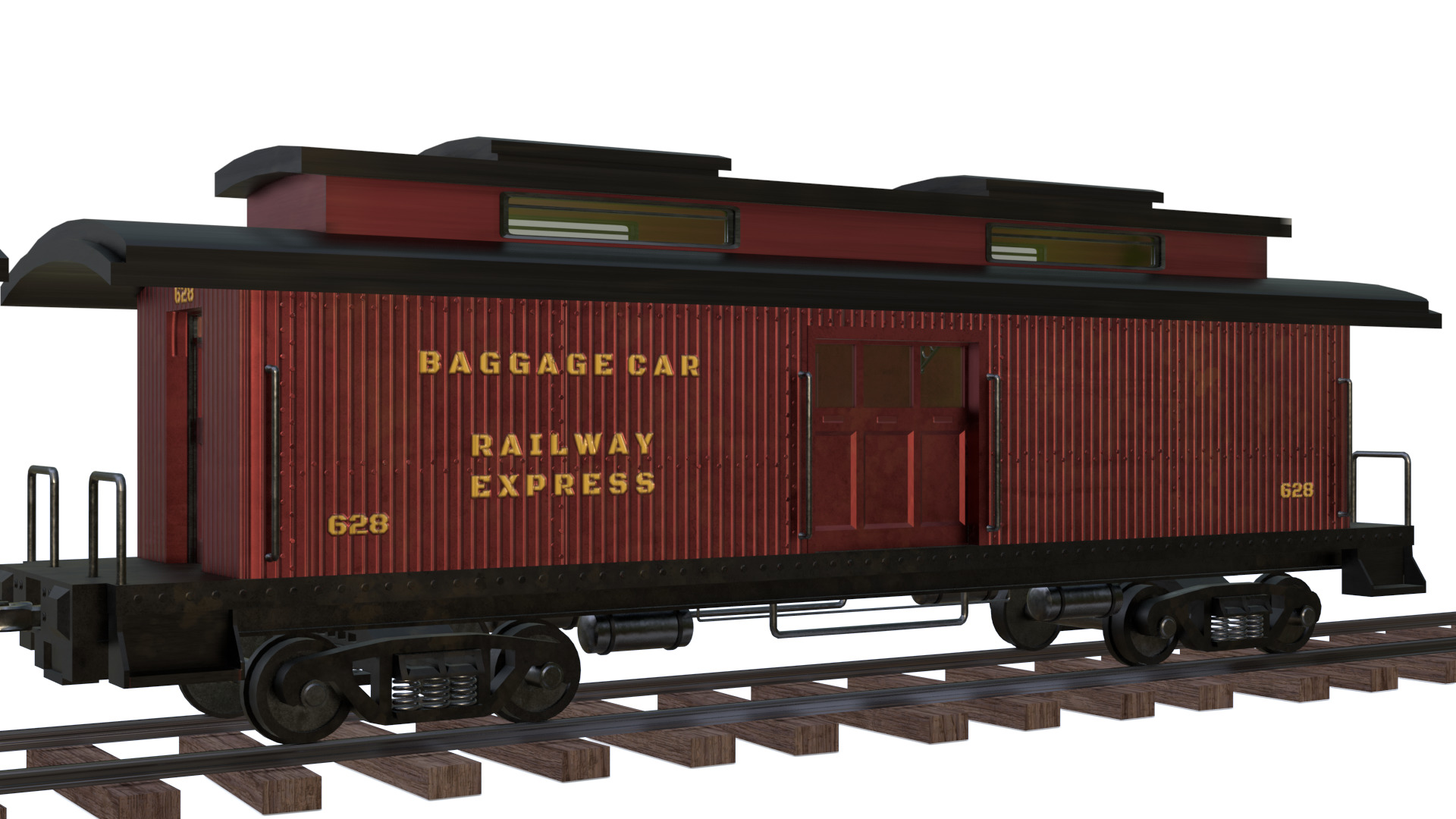 3D model Steam Train v2 VR / AR / low-poly | CGTrader