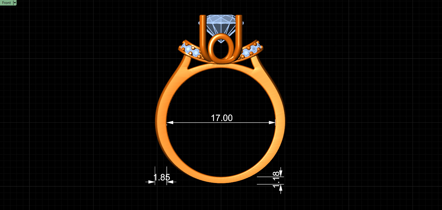 Love Ring for Women 180 3D model 3D printable | CGTrader