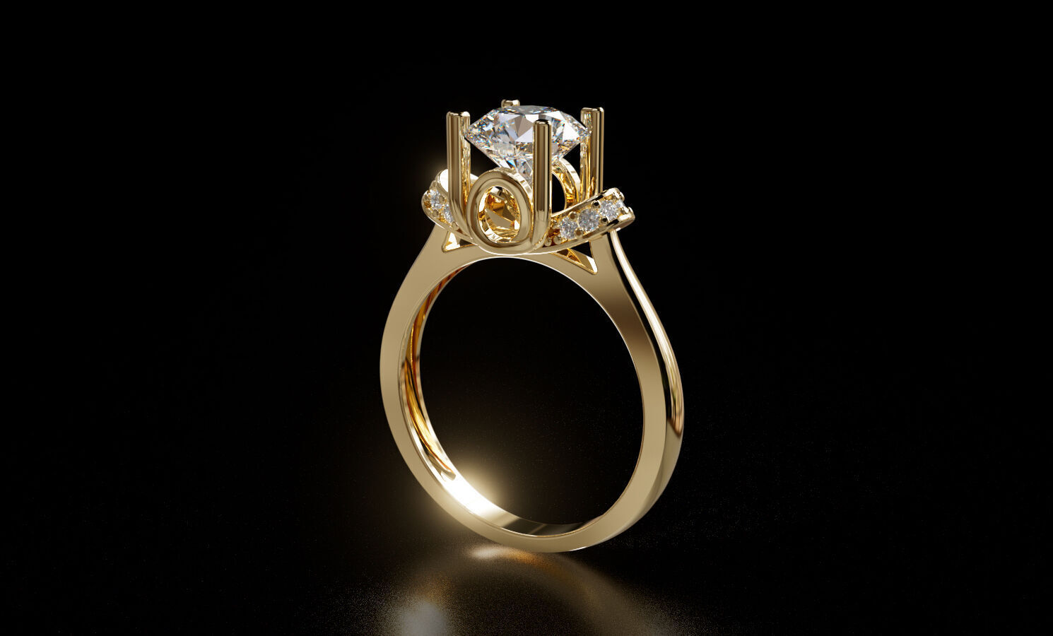 Love Ring for Women 180 3D model 3D printable | CGTrader
