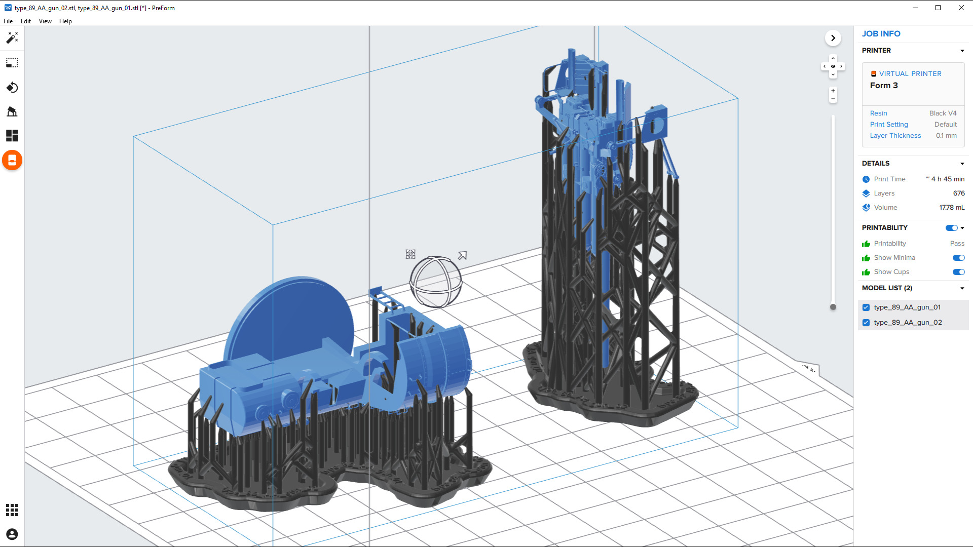 Yamato type 89 AA turret - Commercial license - 1-100 scale 3D model 3D ...