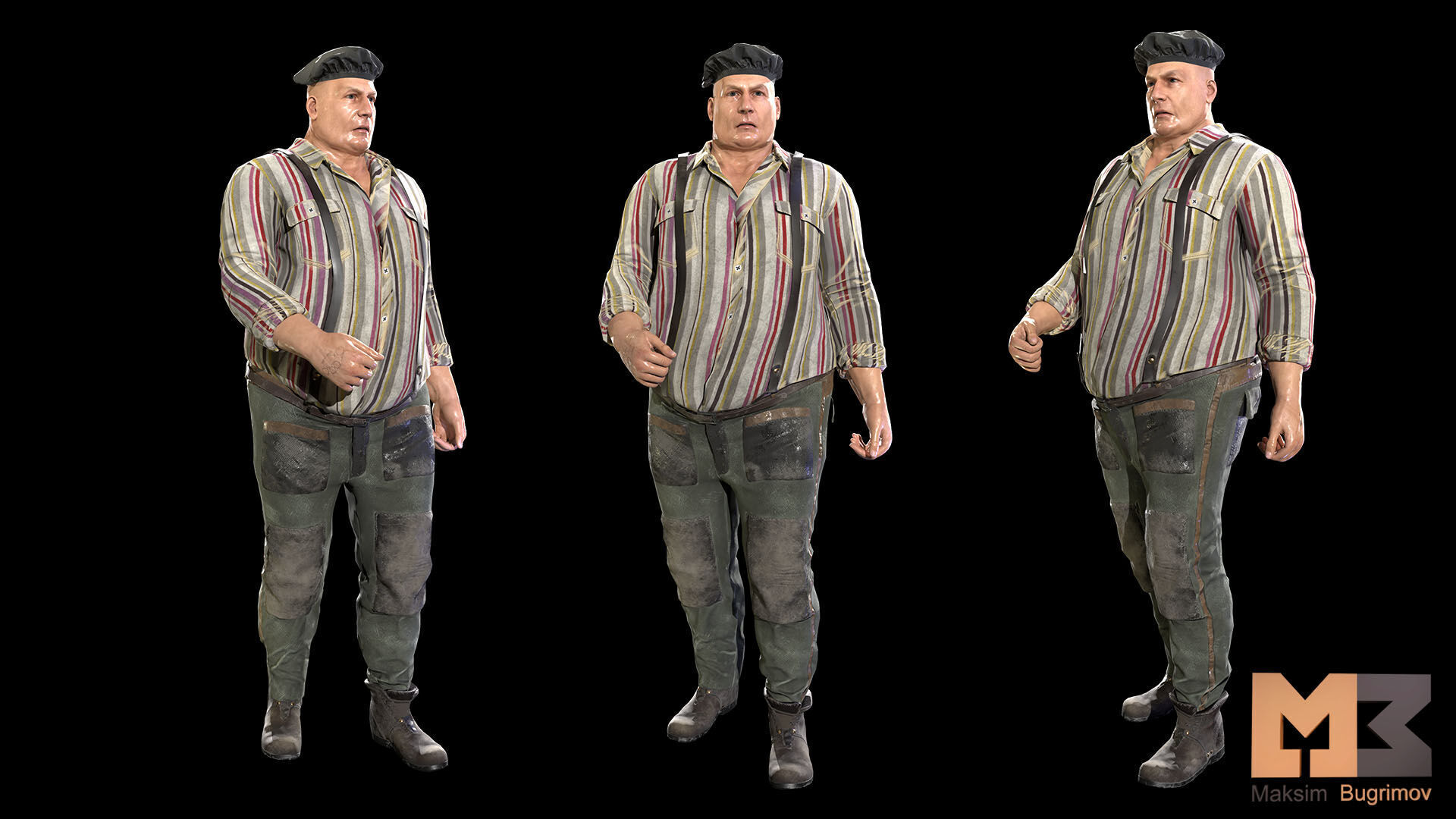 3D model Old Gangster VR / AR / low-poly | CGTrader