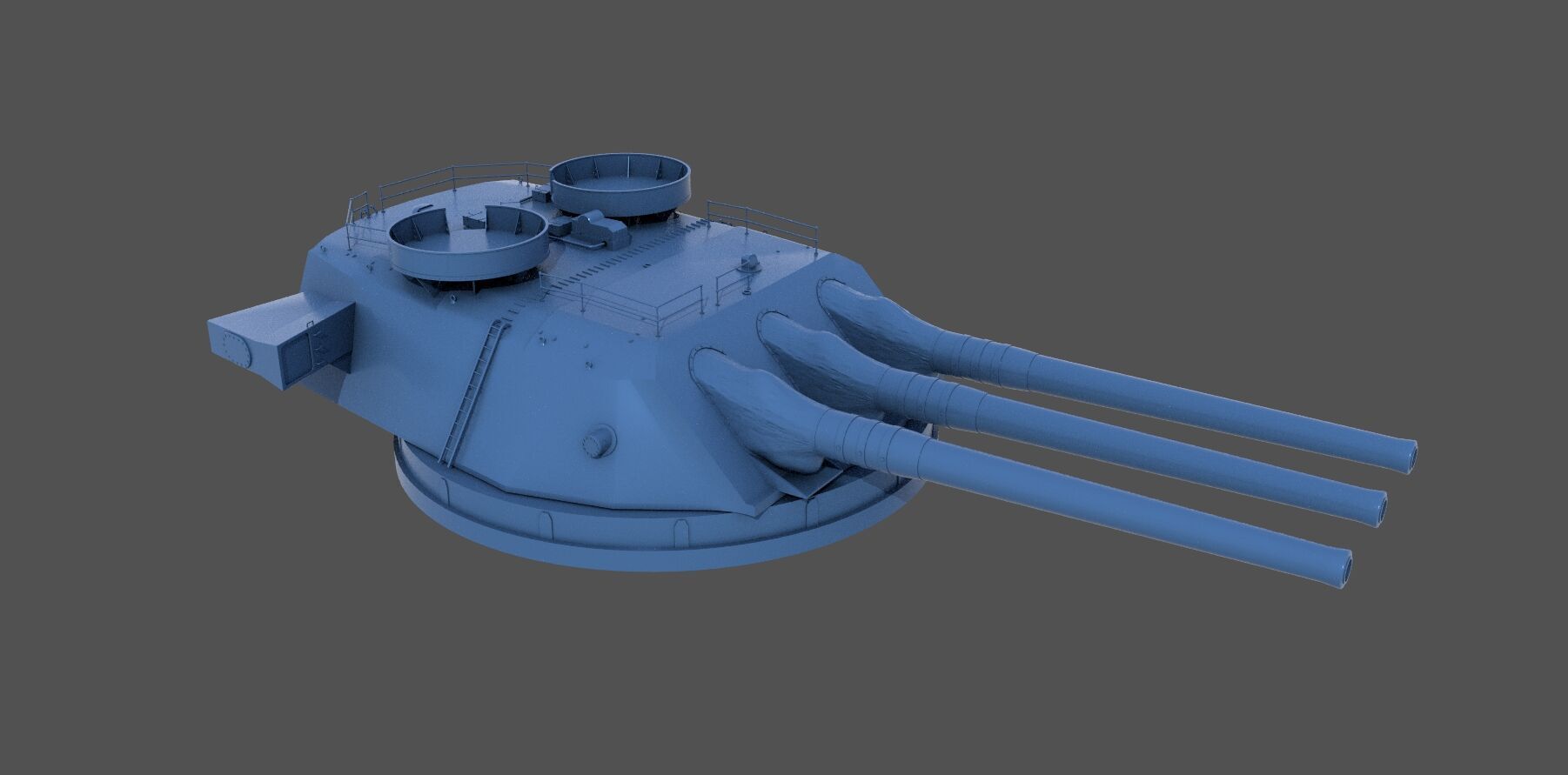 Yamato type94 46cm turrets - Commercial license -1-100 scale 3D model ...