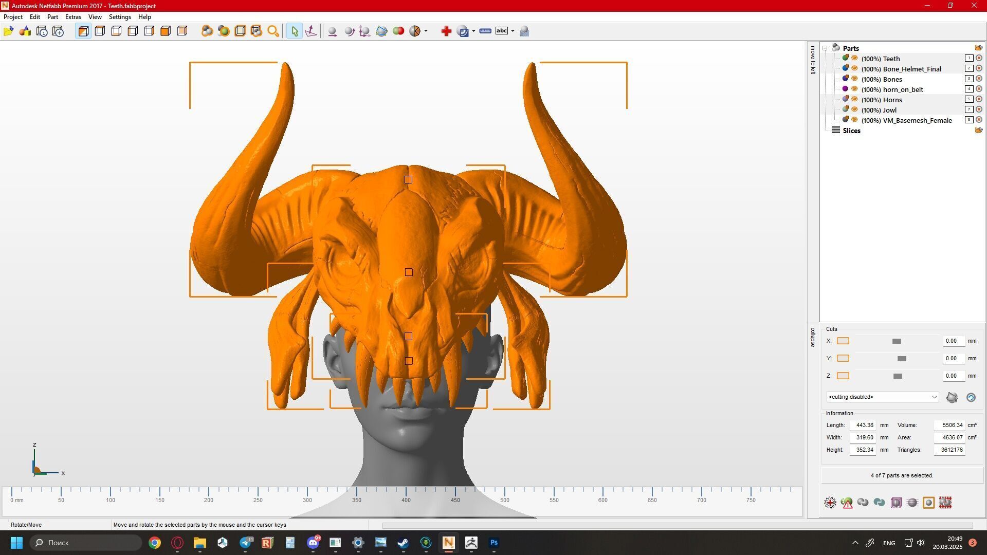 Monster Hunter Bone Armor 3D model 3D printable | CGTrader