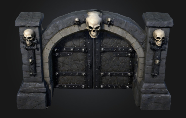 3D model The Bone King Gate 3 VR / AR / low-poly | CGTrader