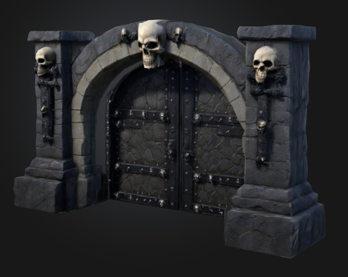 3D model The Bone King Gate 3 VR / AR / low-poly | CGTrader