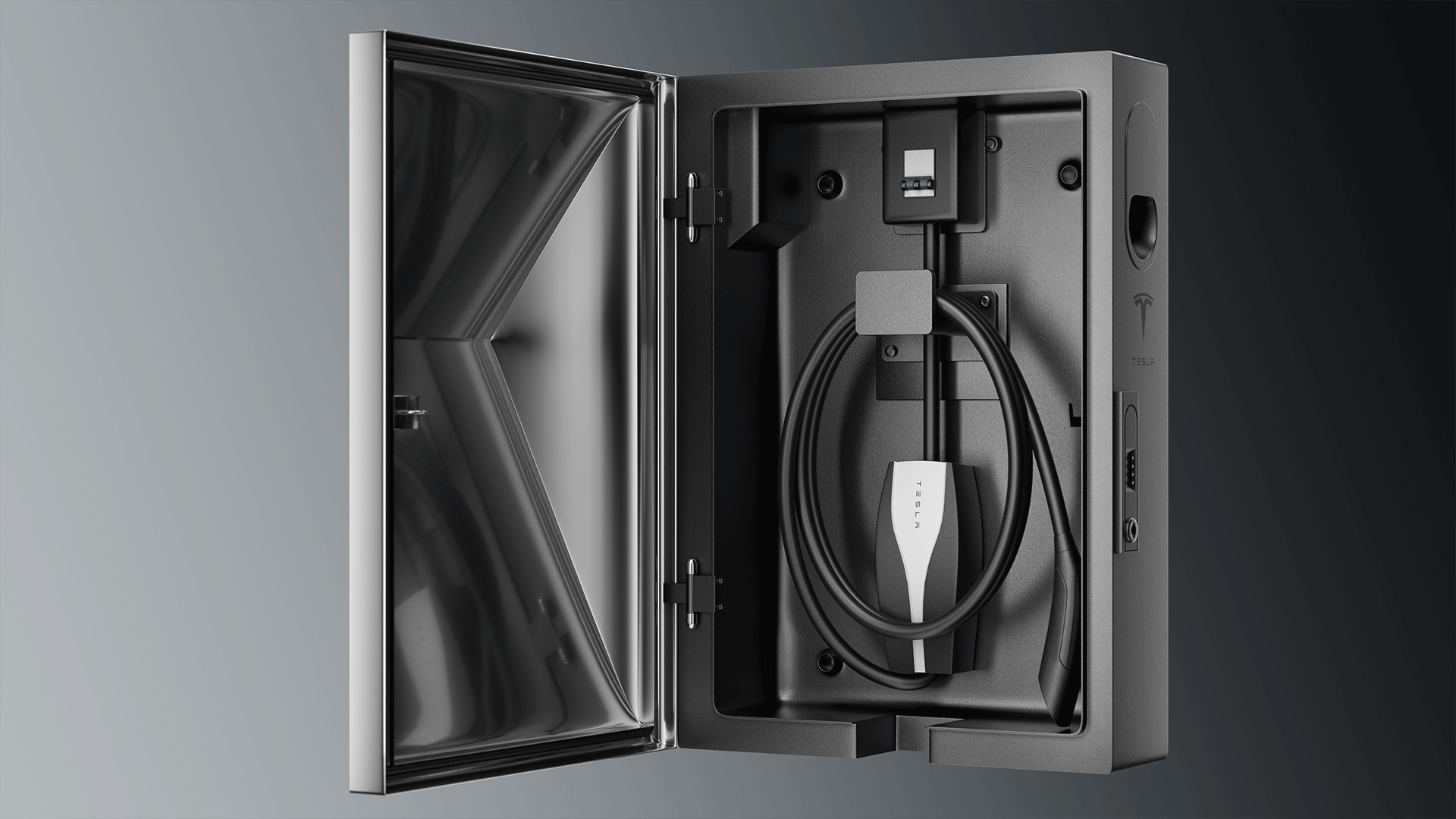 Cyberpunk - 3D Model of Tesla Charging Box 3D model | CGTrader