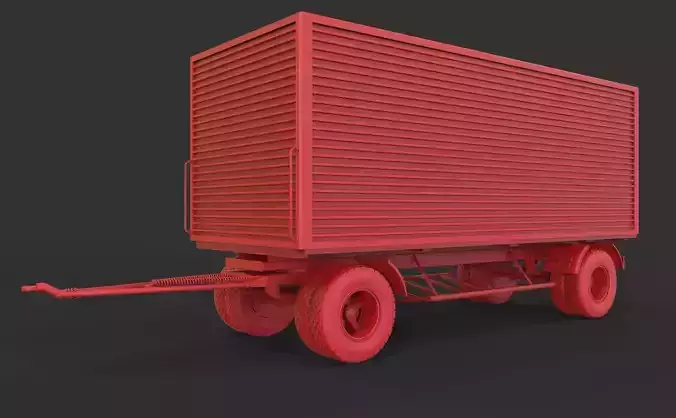 Trailer mod2 3D model 3D printable | CGTrader