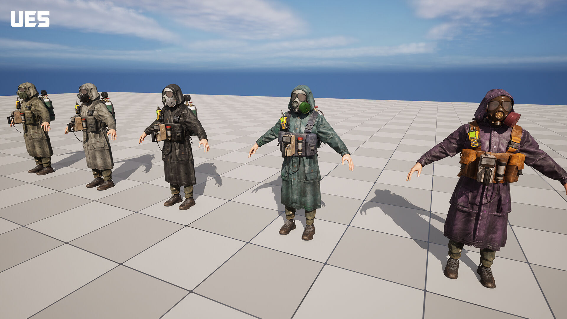 3D model MODULAR POST APOCALYPTIC SURVIVOR GAME READY 3D CHARACTER VR ...