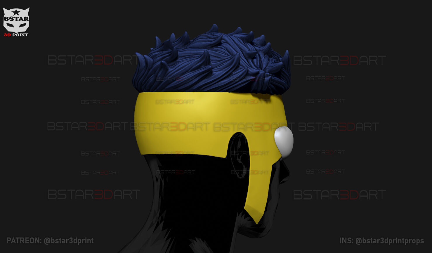 Invincible Mask With Hair - Halloween Comics Cosplay 3D model 3D ...