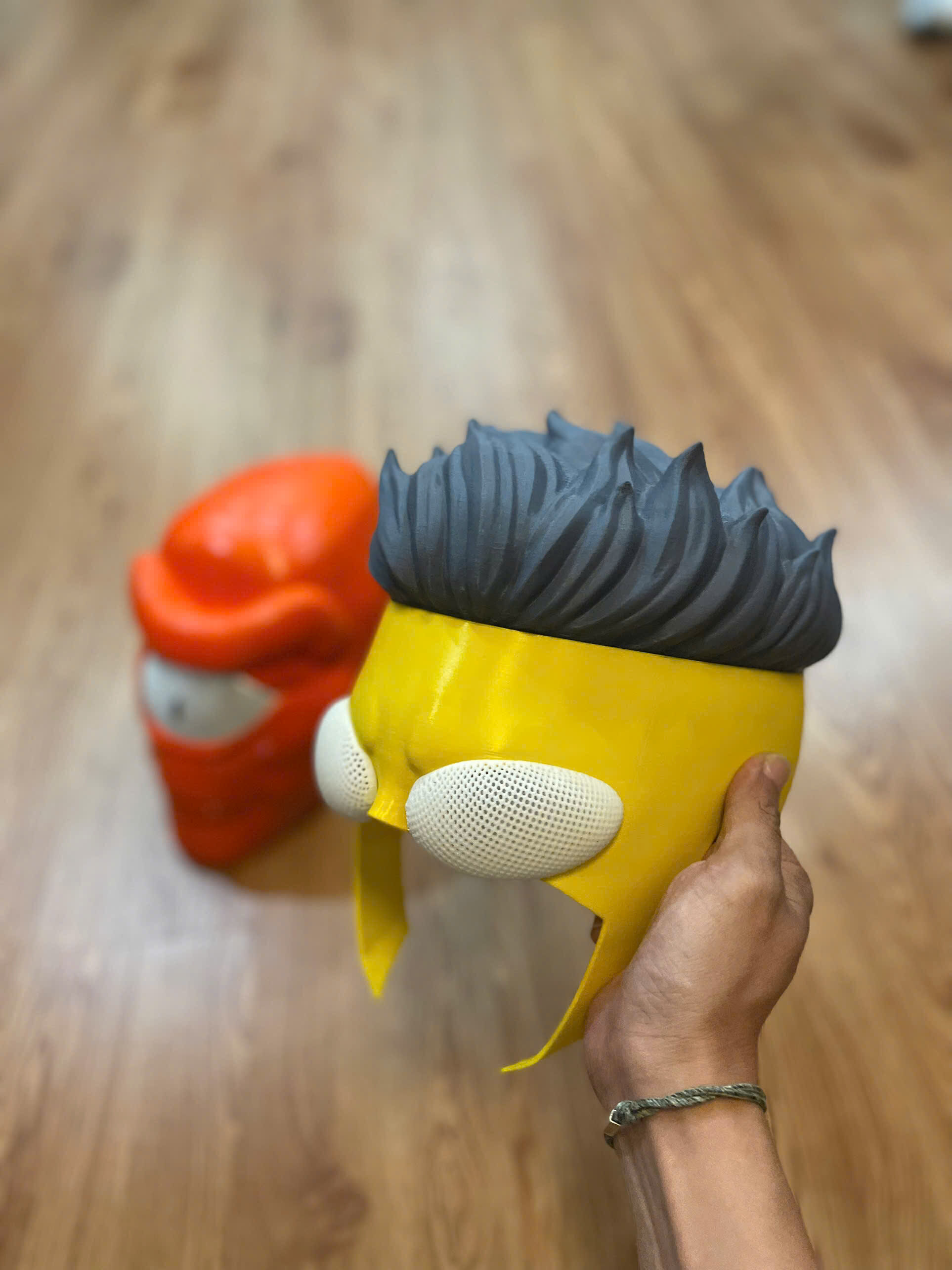 Invincible Mask With Hair - Halloween Comics Cosplay 3D model 3D ...