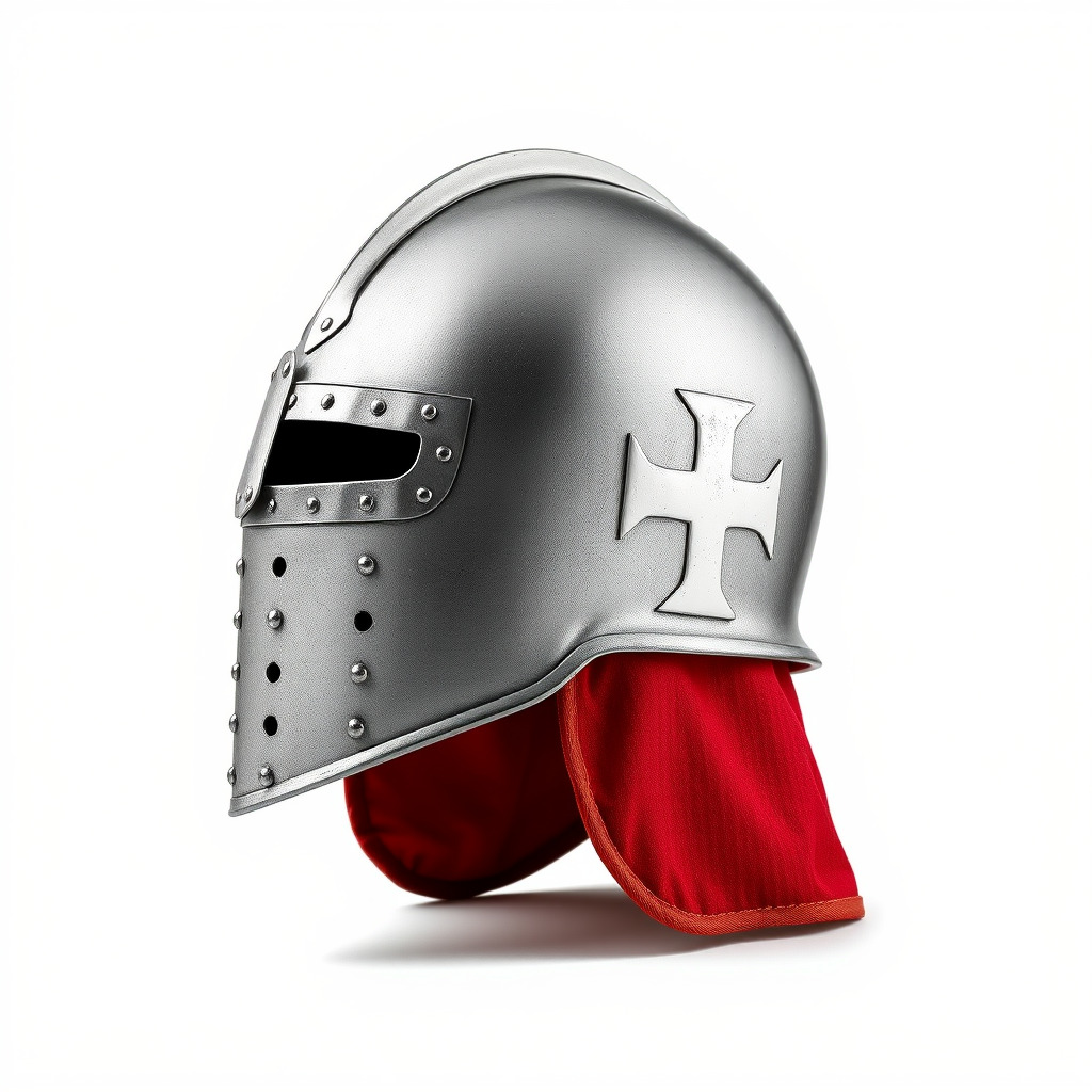 3D model Templar Knight Helmet Medieval model pack VR / AR / low-poly ...