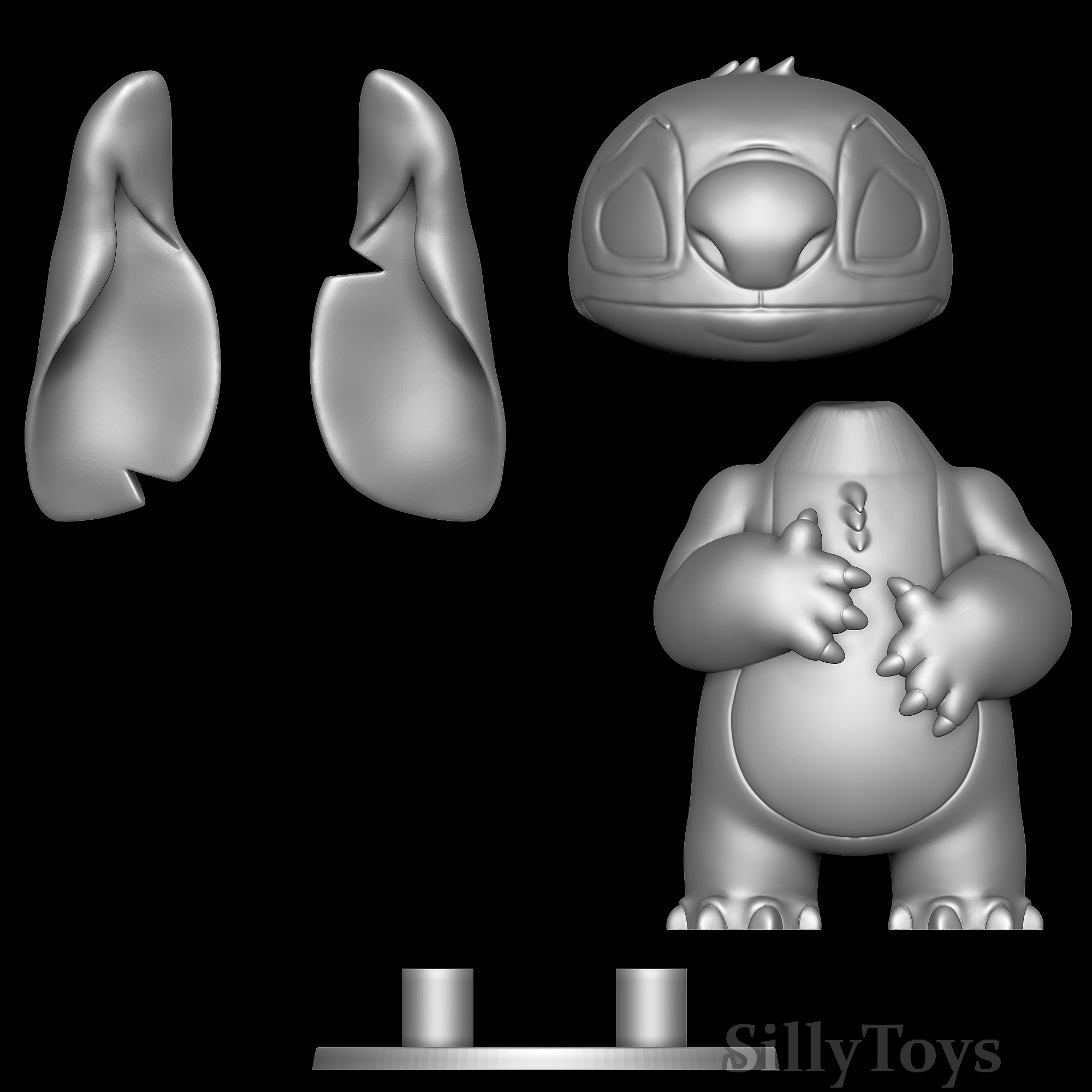 Stitch Sad - Lilo and Stitch 3D model 3D printable | CGTrader