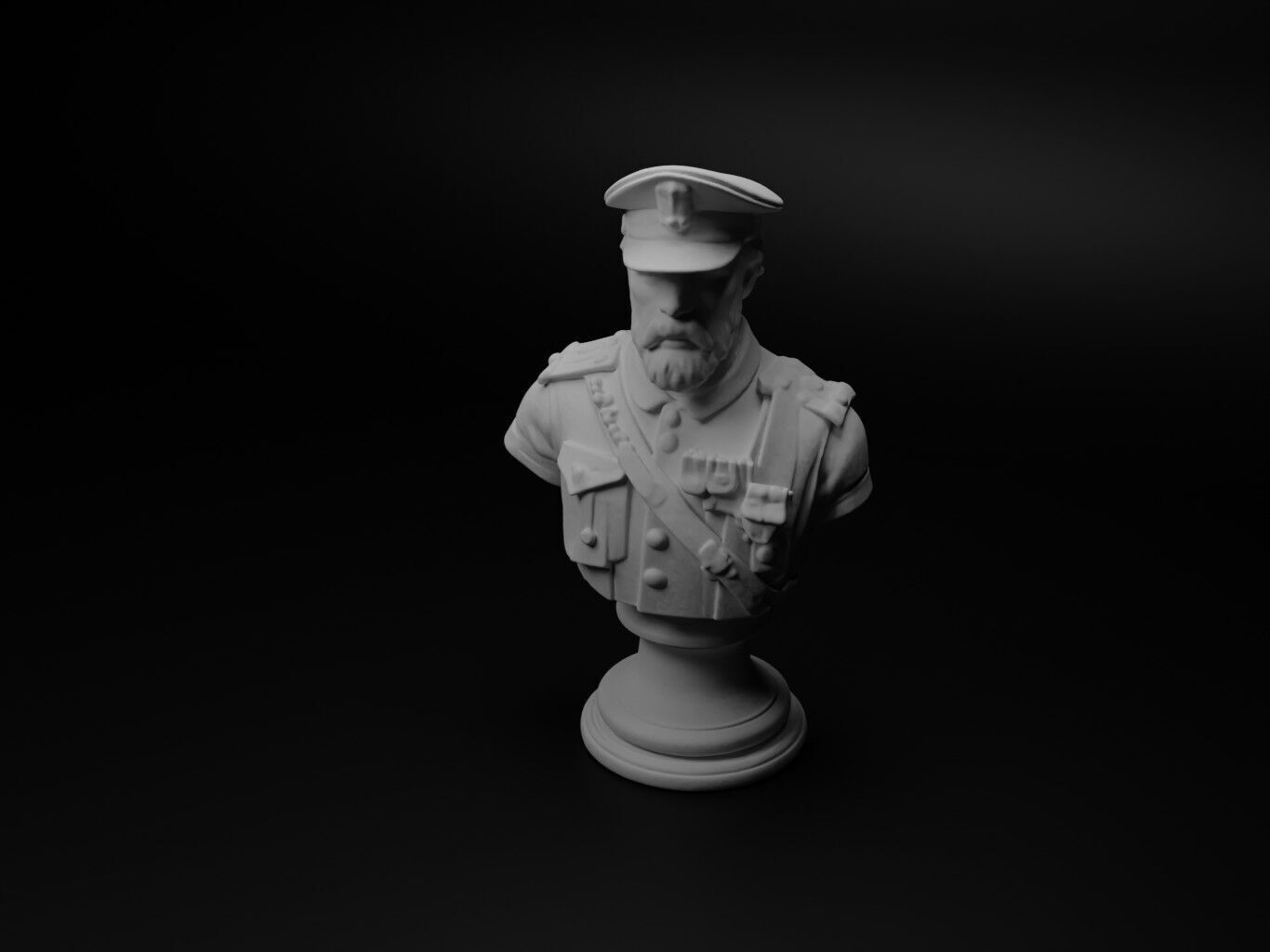 Soldier Bust Chess 3D model 3D printable | CGTrader