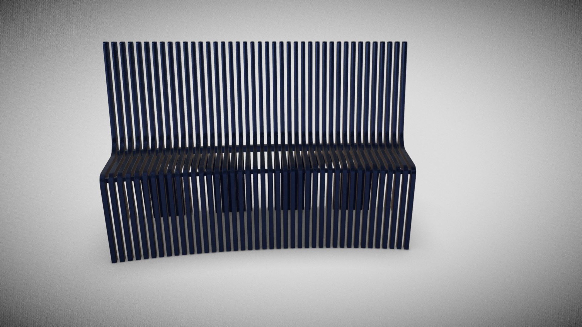 Outdoor Metal Bench free VR / AR / low-poly 3D model | CGTrader