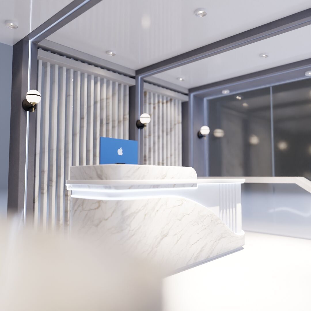 3D model booth design exhibition 3 VR / AR / low-poly | CGTrader