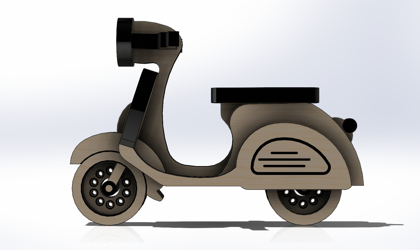 CNC LASER CUTTER AND 3D Printed Motorcycle Model Kit 3D model 3D ...