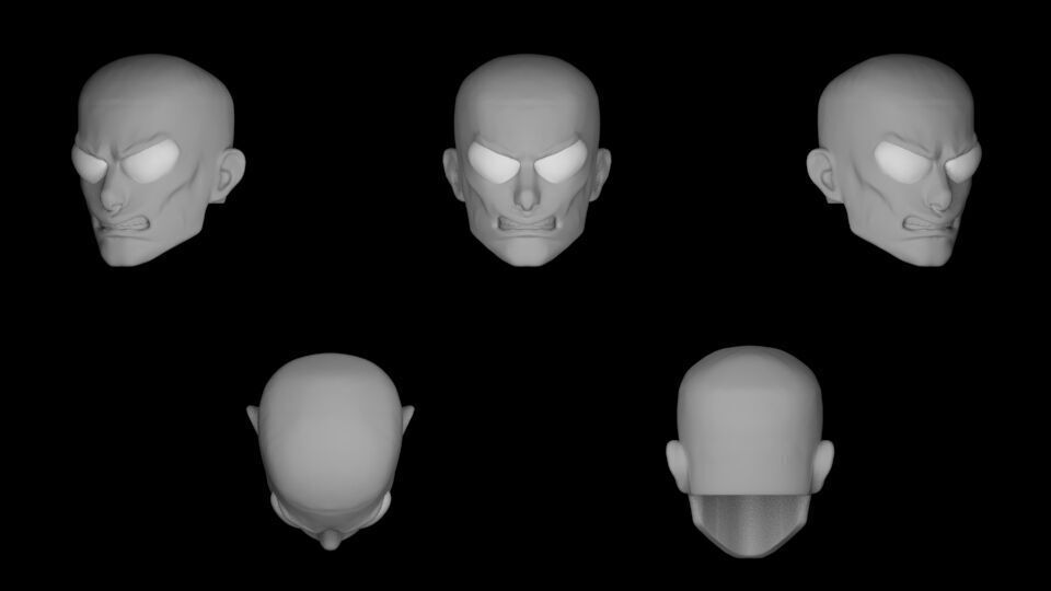 EVIL INVINCIBLE HEAD SCULPT V2 3D model 3D printable | CGTrader