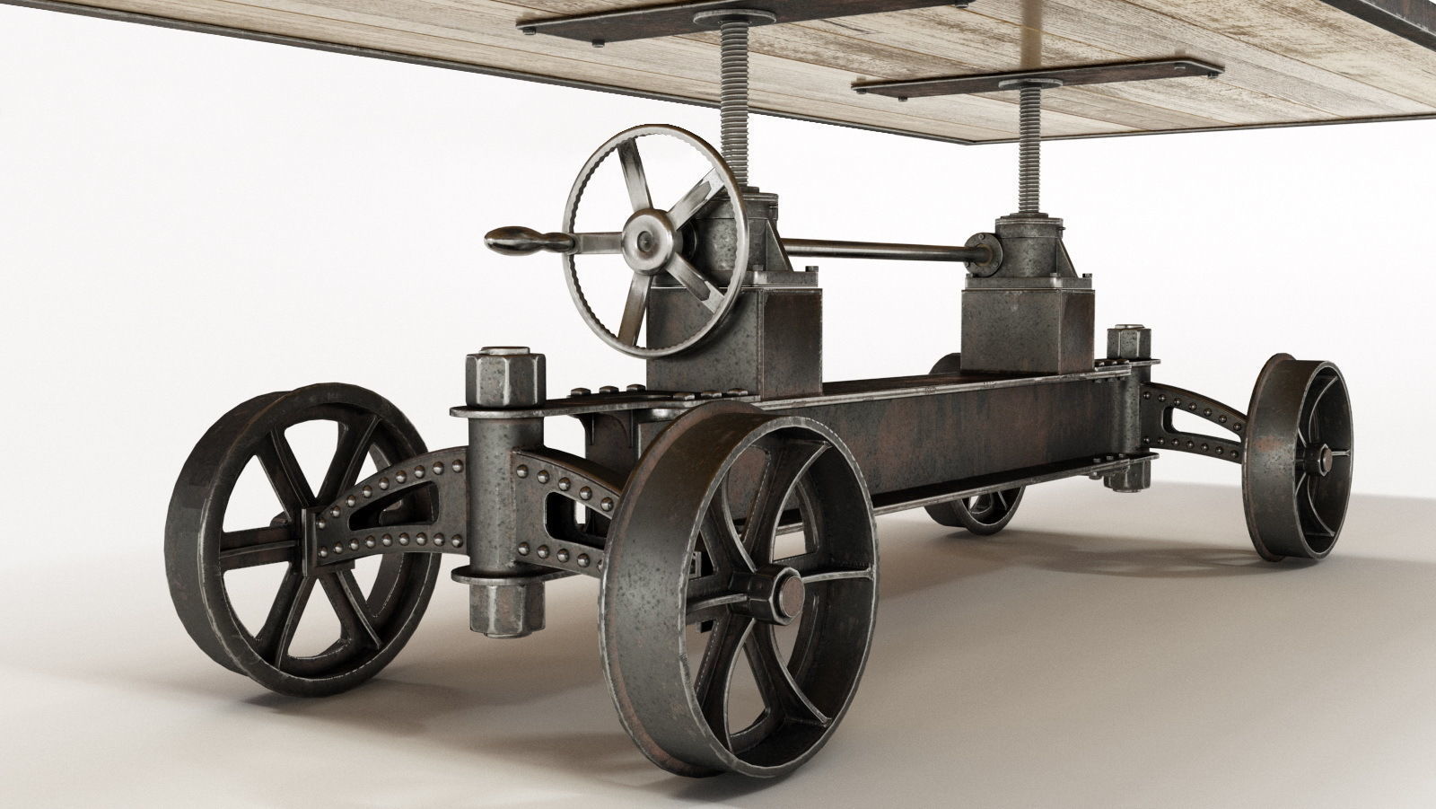 Train Crank Table 3D model | CGTrader