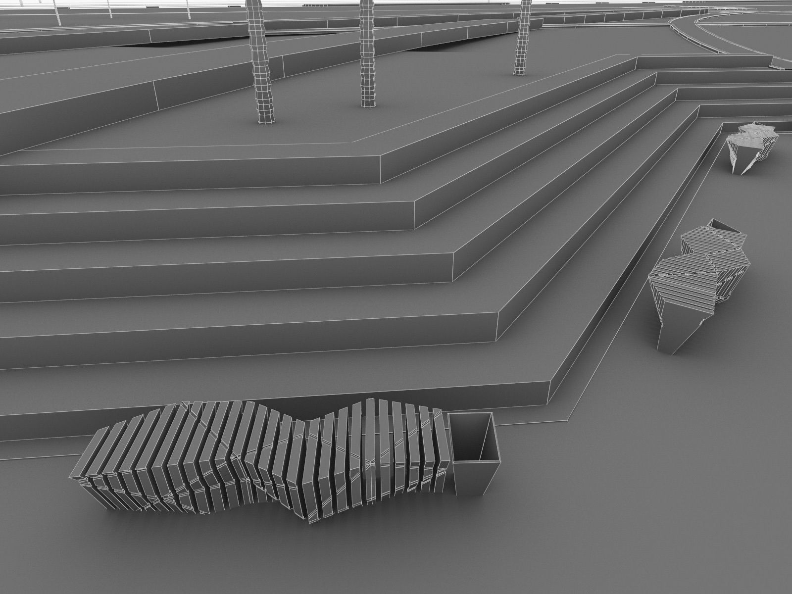 3D model Hotel Beach Resort VR / AR / low-poly | CGTrader