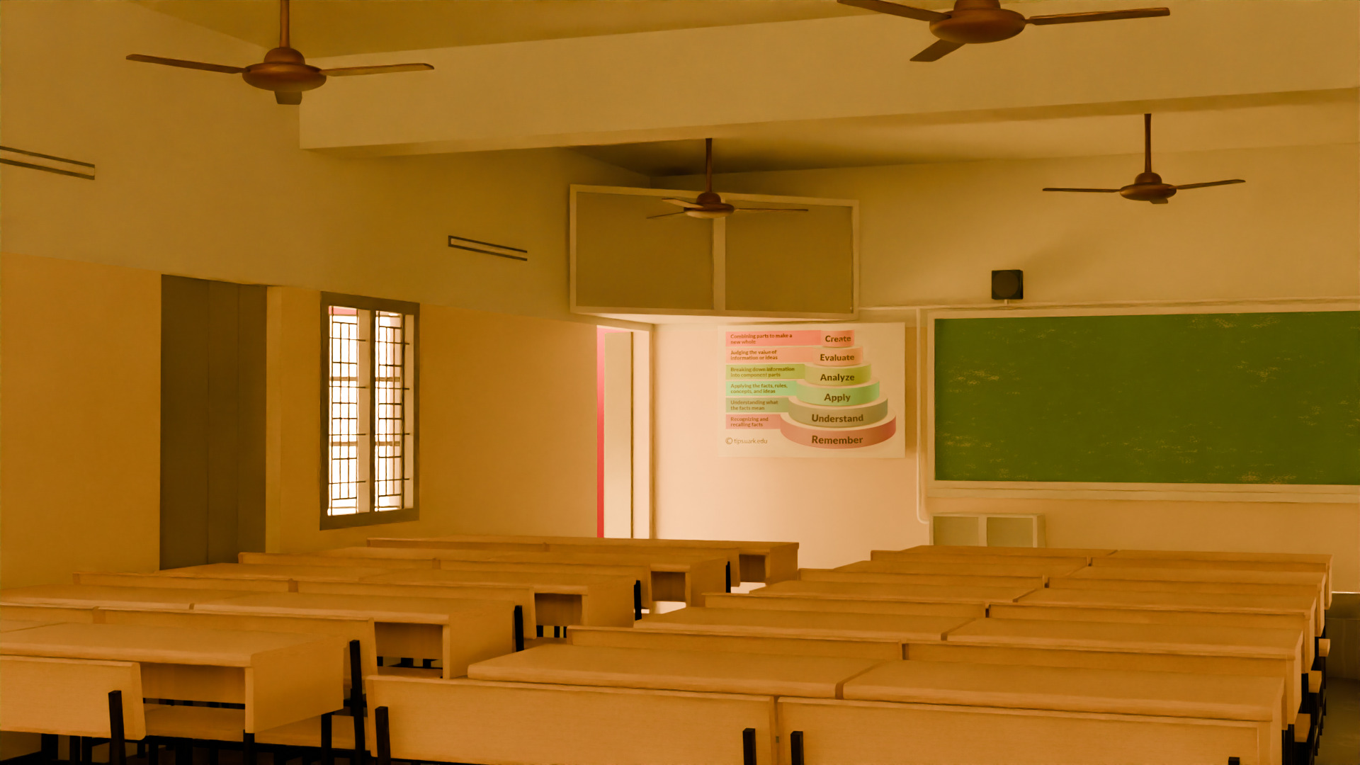 Class room free 3D model | CGTrader