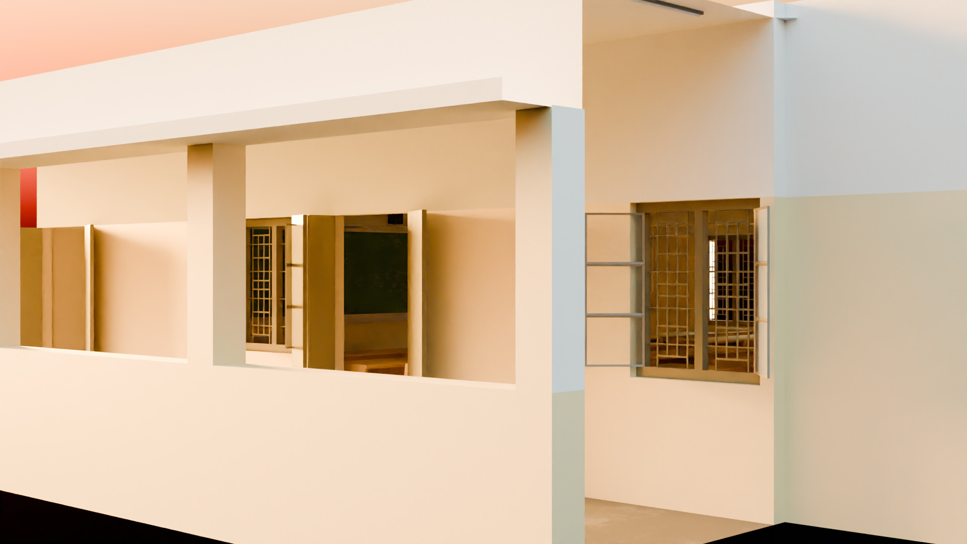 Class room free 3D model | CGTrader