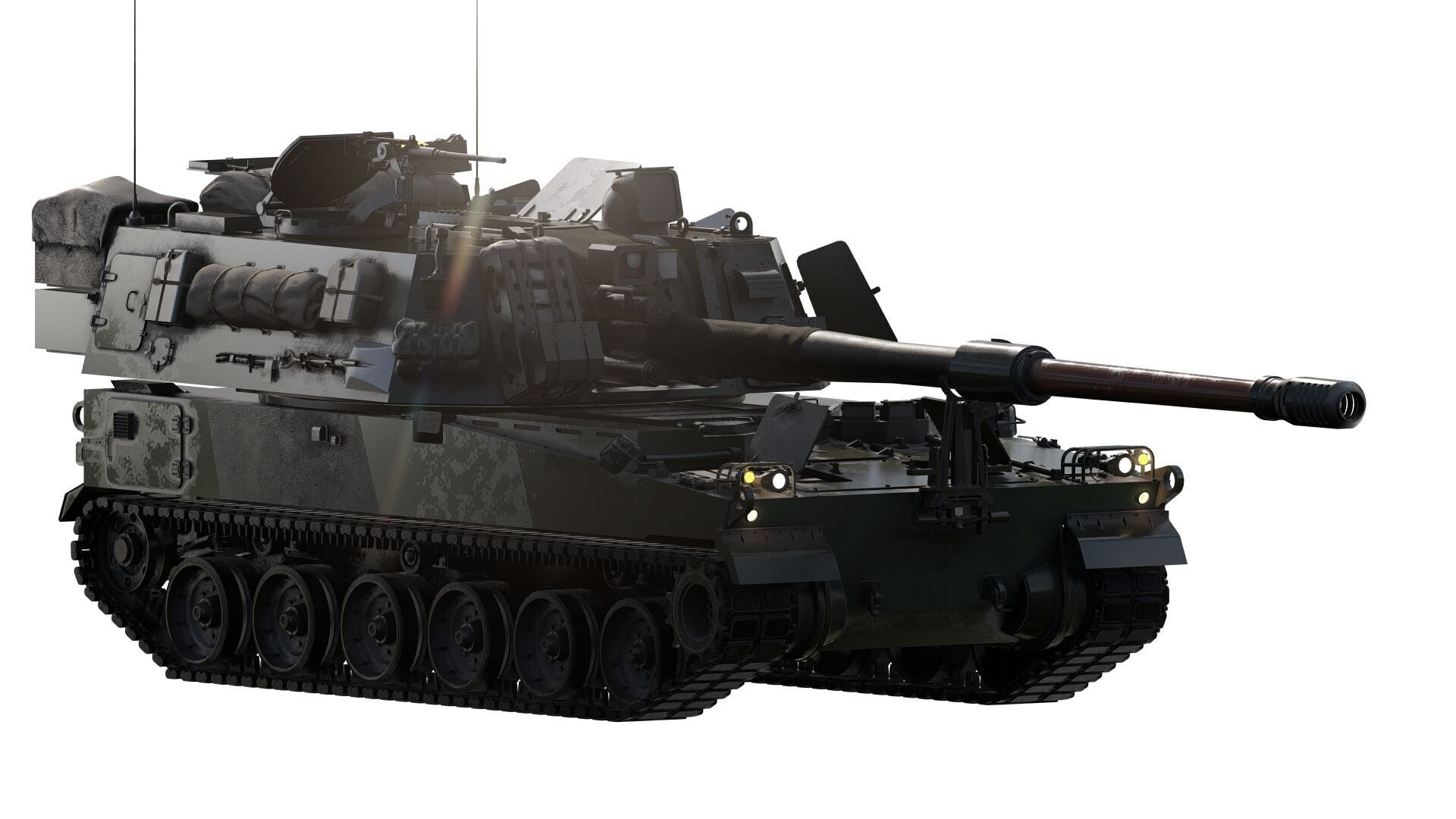 norwegian k9 vidar self-propelled howitzer 3D model | CGTrader