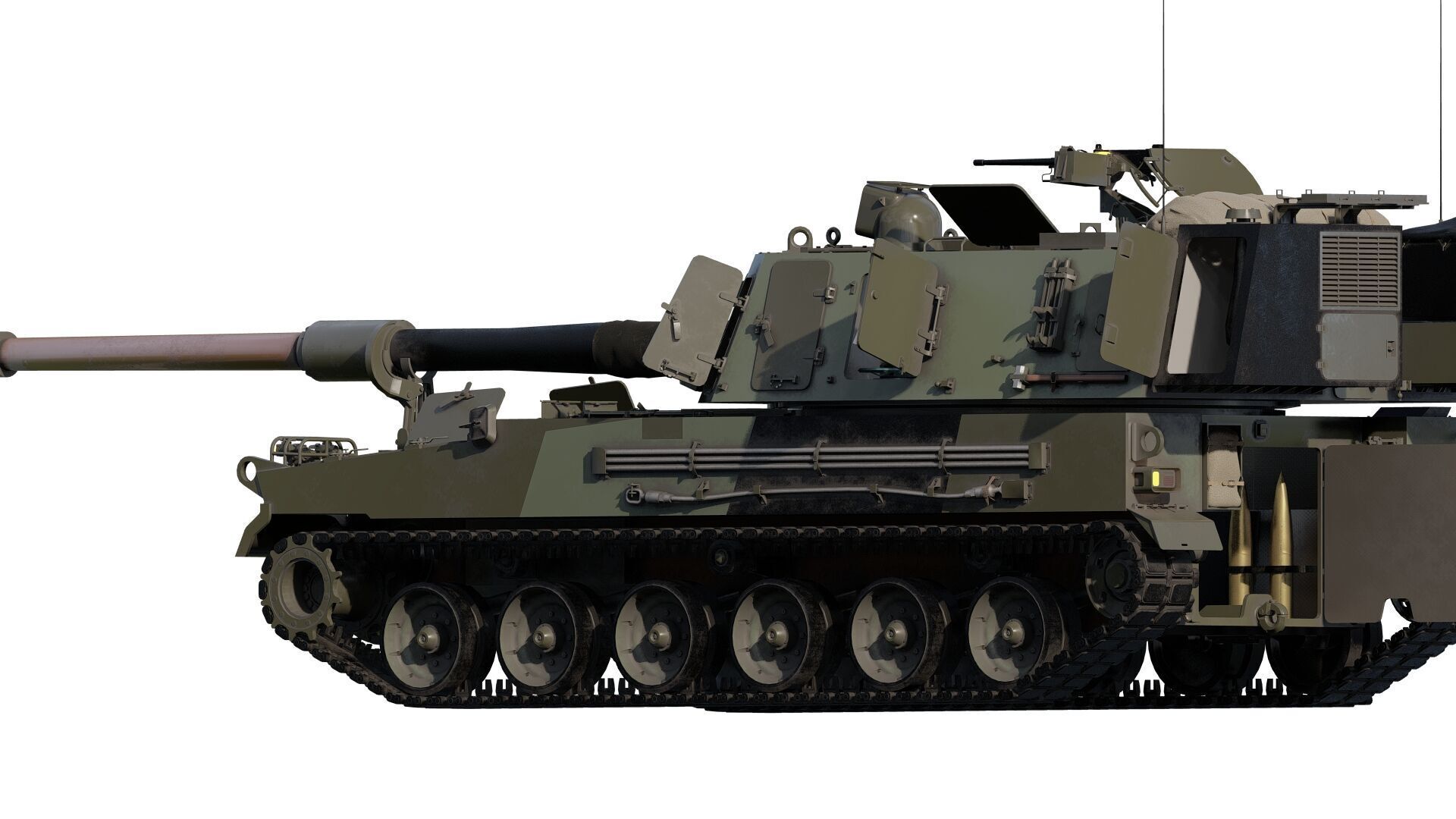 norwegian k9 vidar self-propelled howitzer 3D model | CGTrader