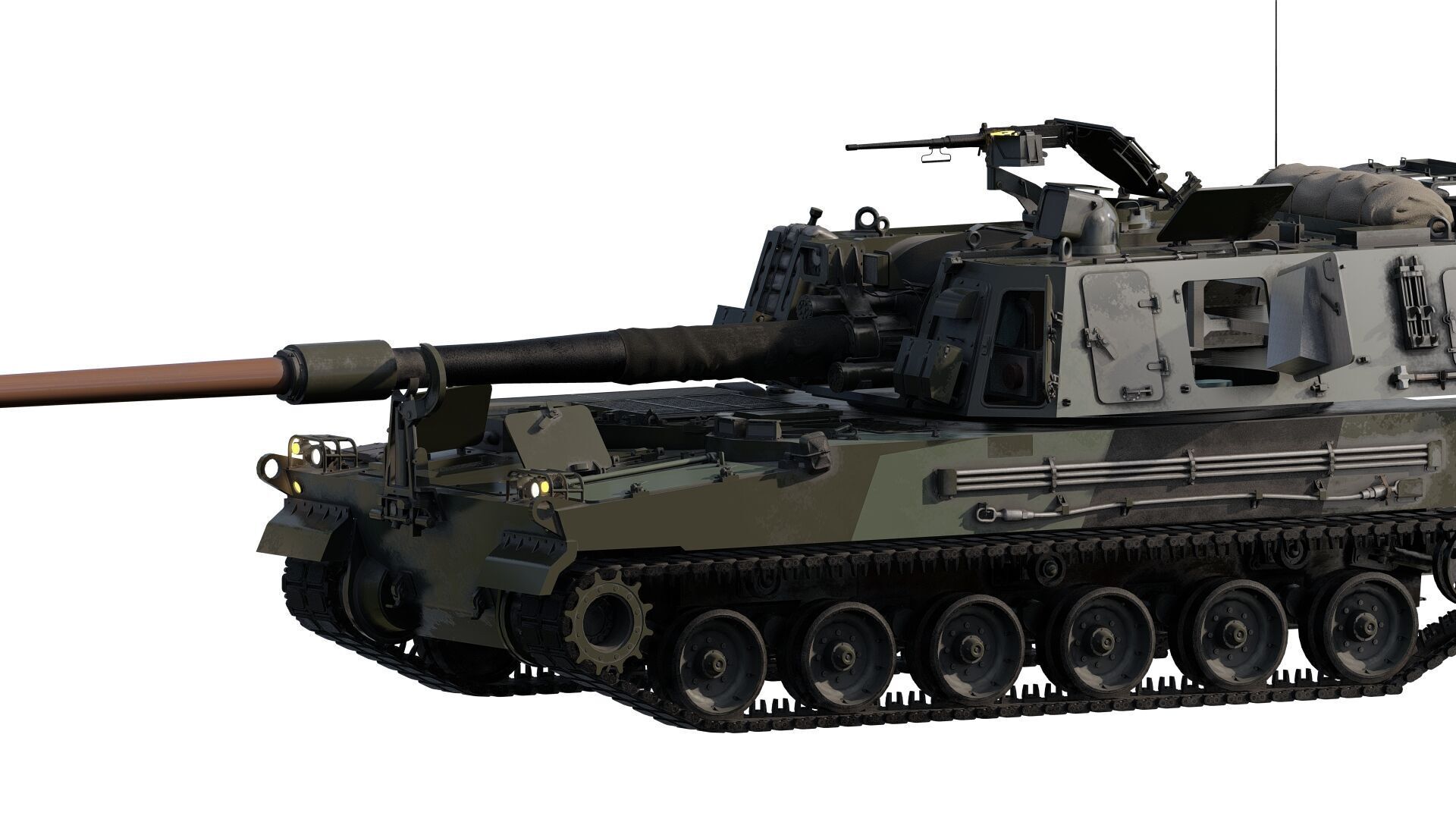 norwegian k9 vidar self-propelled howitzer 3D model | CGTrader