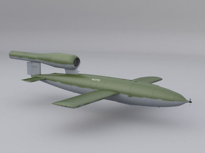 The german V-1 flying bomb free 3D model | CGTrader