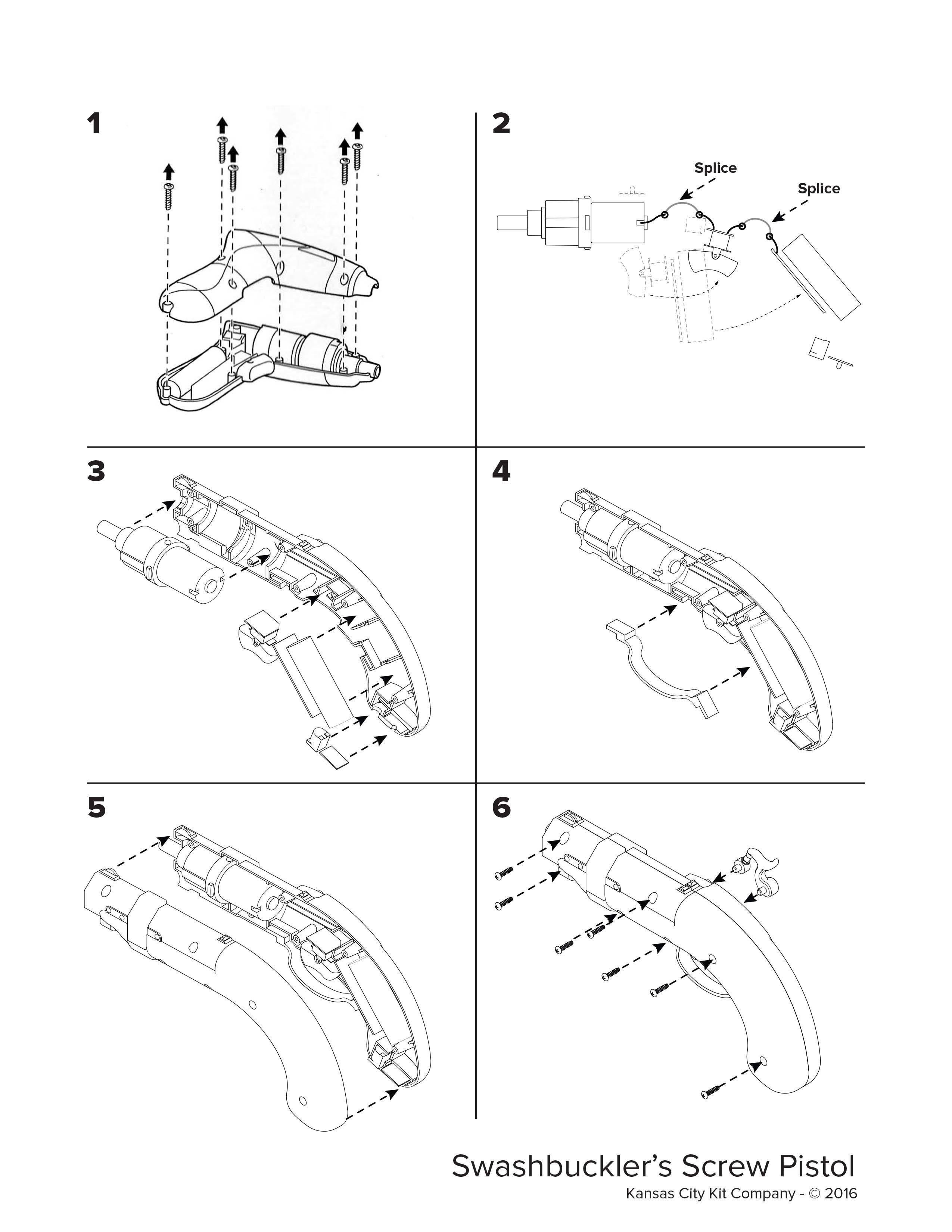 The Swashbucklers Screw Pistol 3D model 3D printable | CGTrader