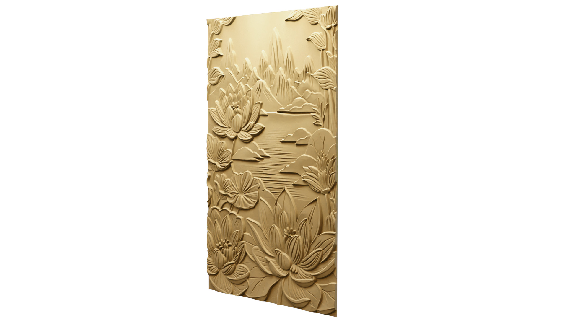 modern panel wall decor set wall relief mural CNC 147 3D 3D model ...