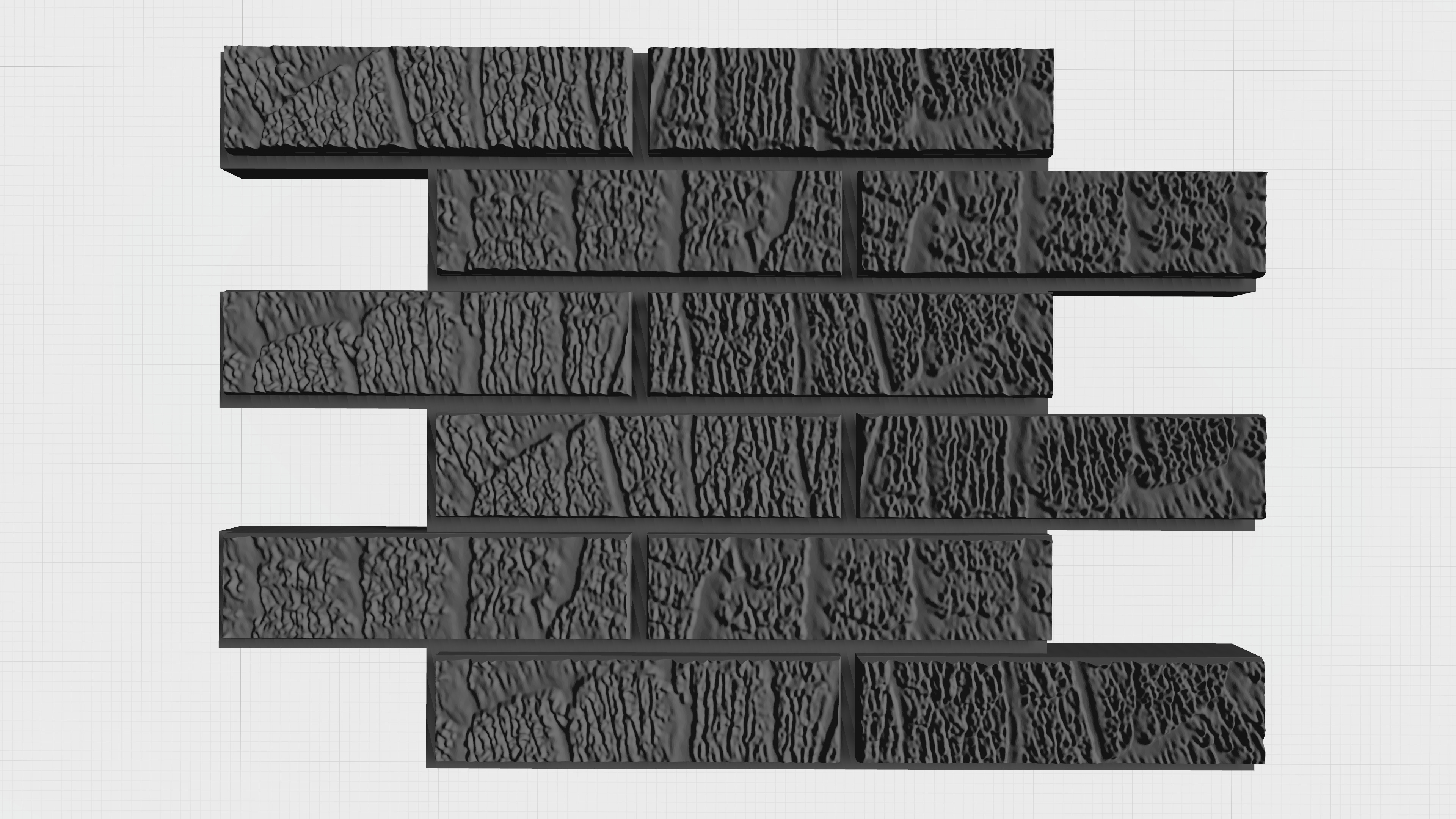 Brick Wall Panel 3D Model for CNC Mold Making STL STEP DXF 3D model 3D ...