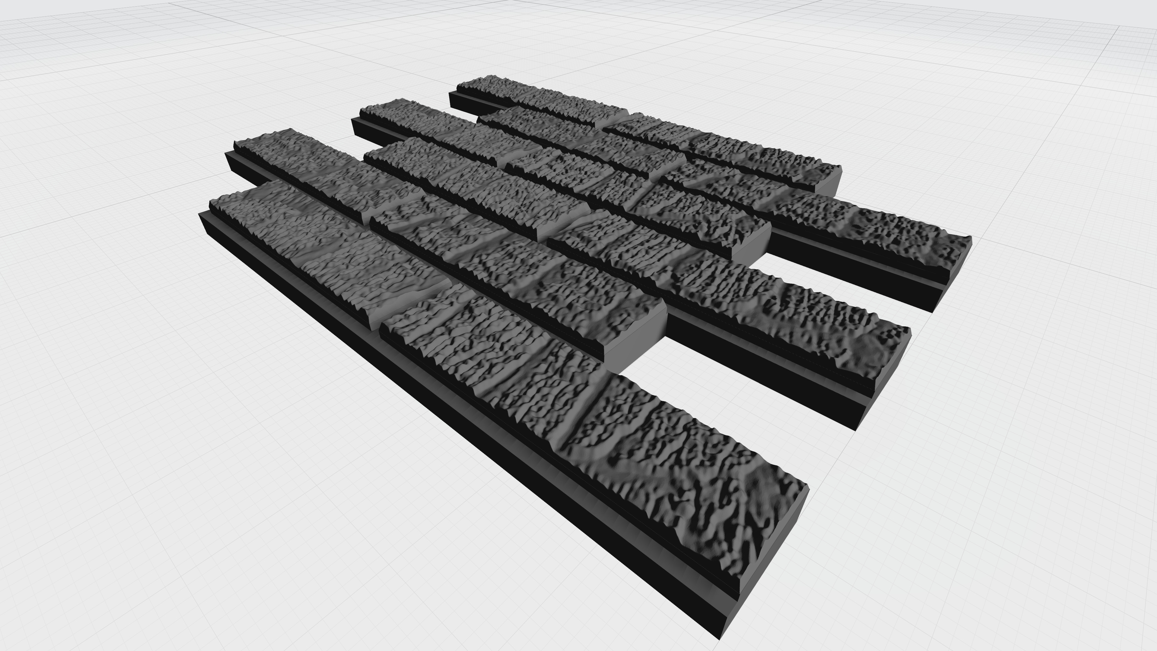 Brick Wall Panel 3D Model for CNC Mold Making STL STEP DXF 3D model 3D ...