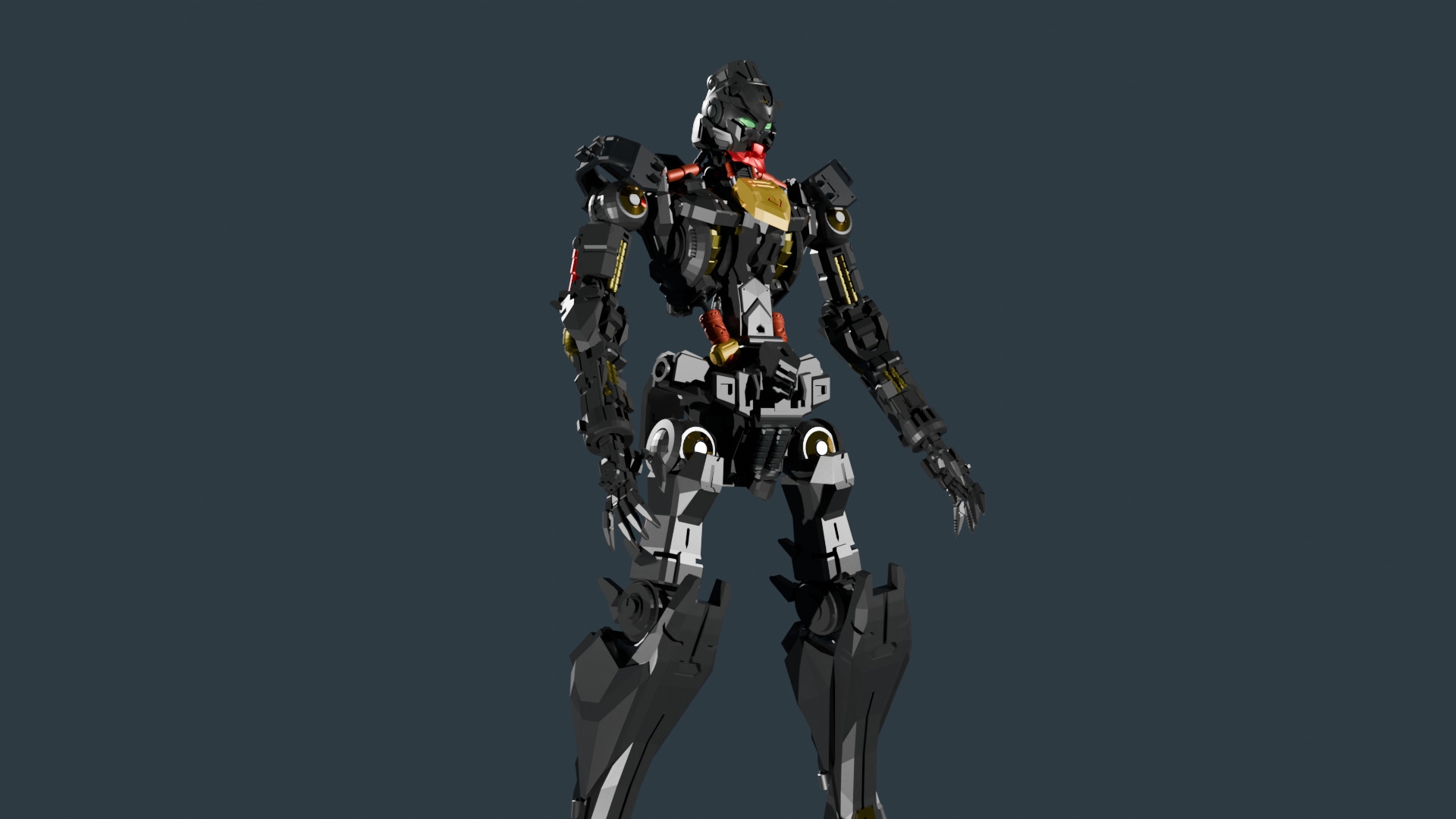 iron blood Gundam skeleton 3D model | CGTrader