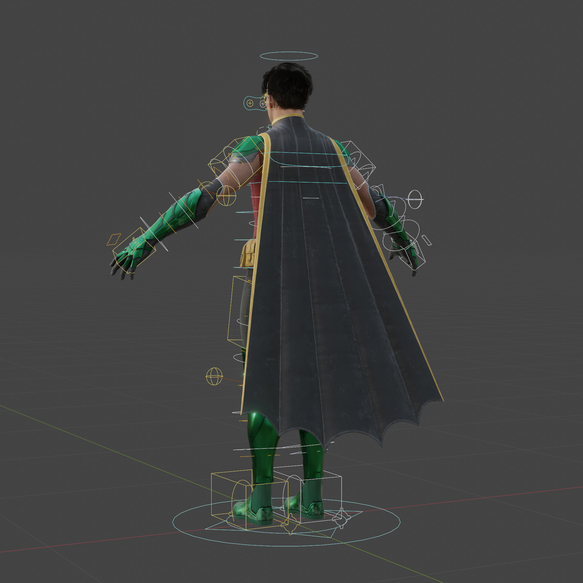 3D model Robin 3D Model Gotham Knights Blender FBX OBJ Rigged VR / AR ...
